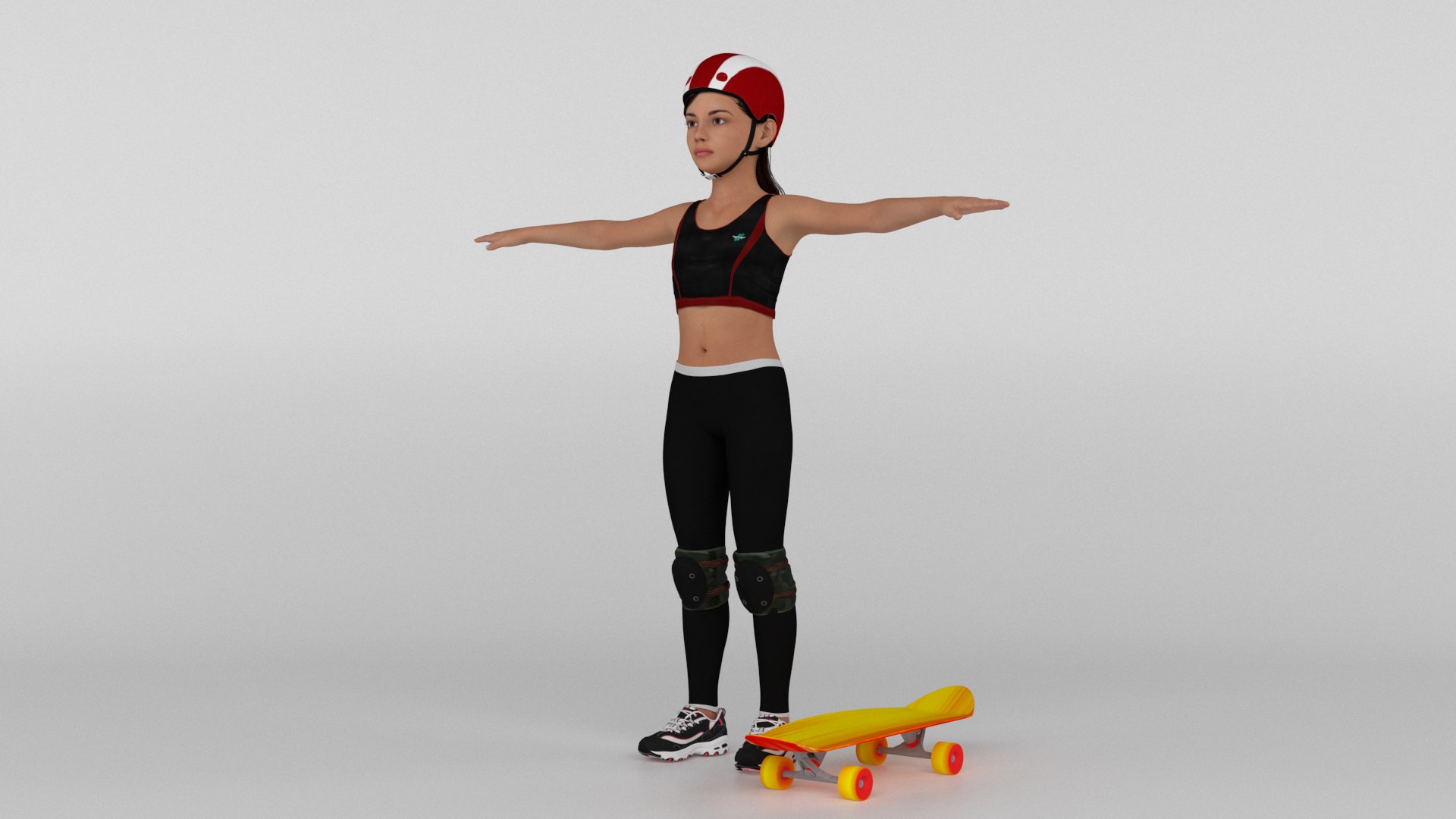 Skater Girl model - TurboSquid 1762995