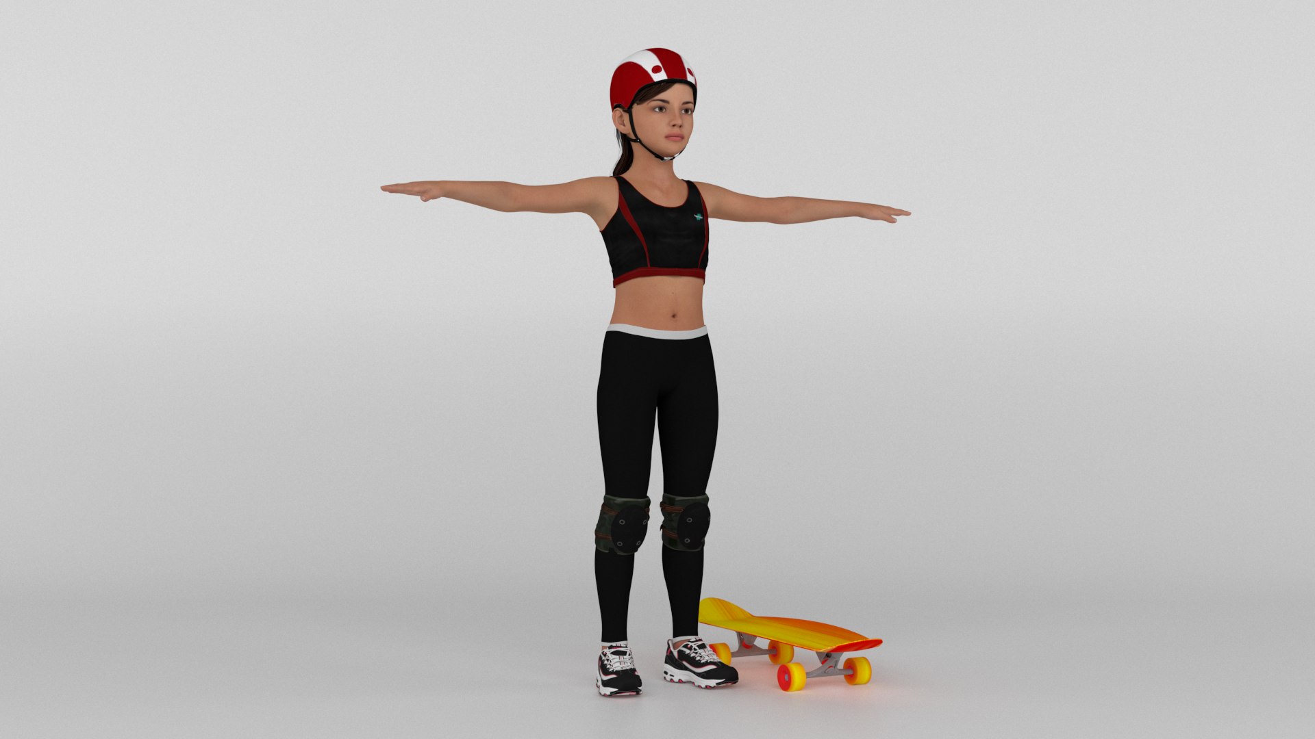 Skater Girl model - TurboSquid 1762995