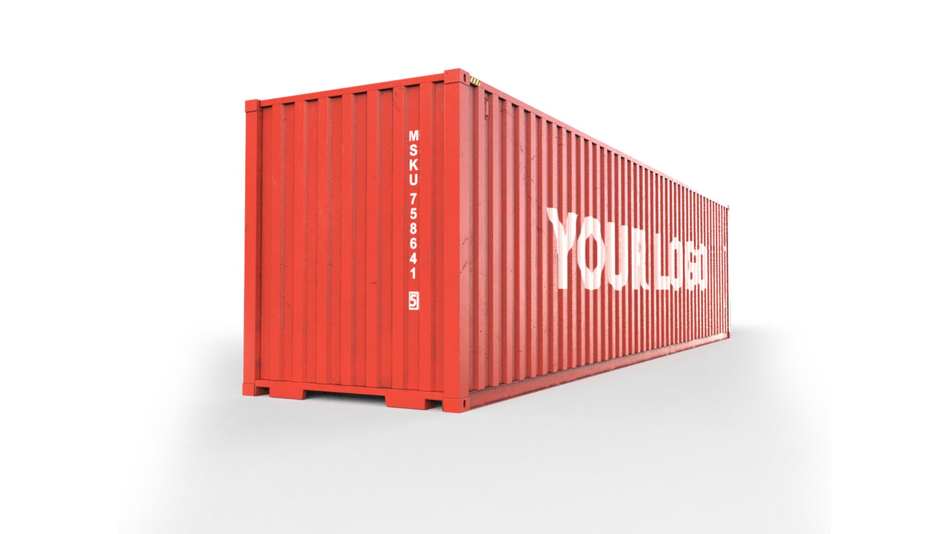 3D Generic Container 40feet High Cube- PSD Edit Model - TurboSquid 1908293