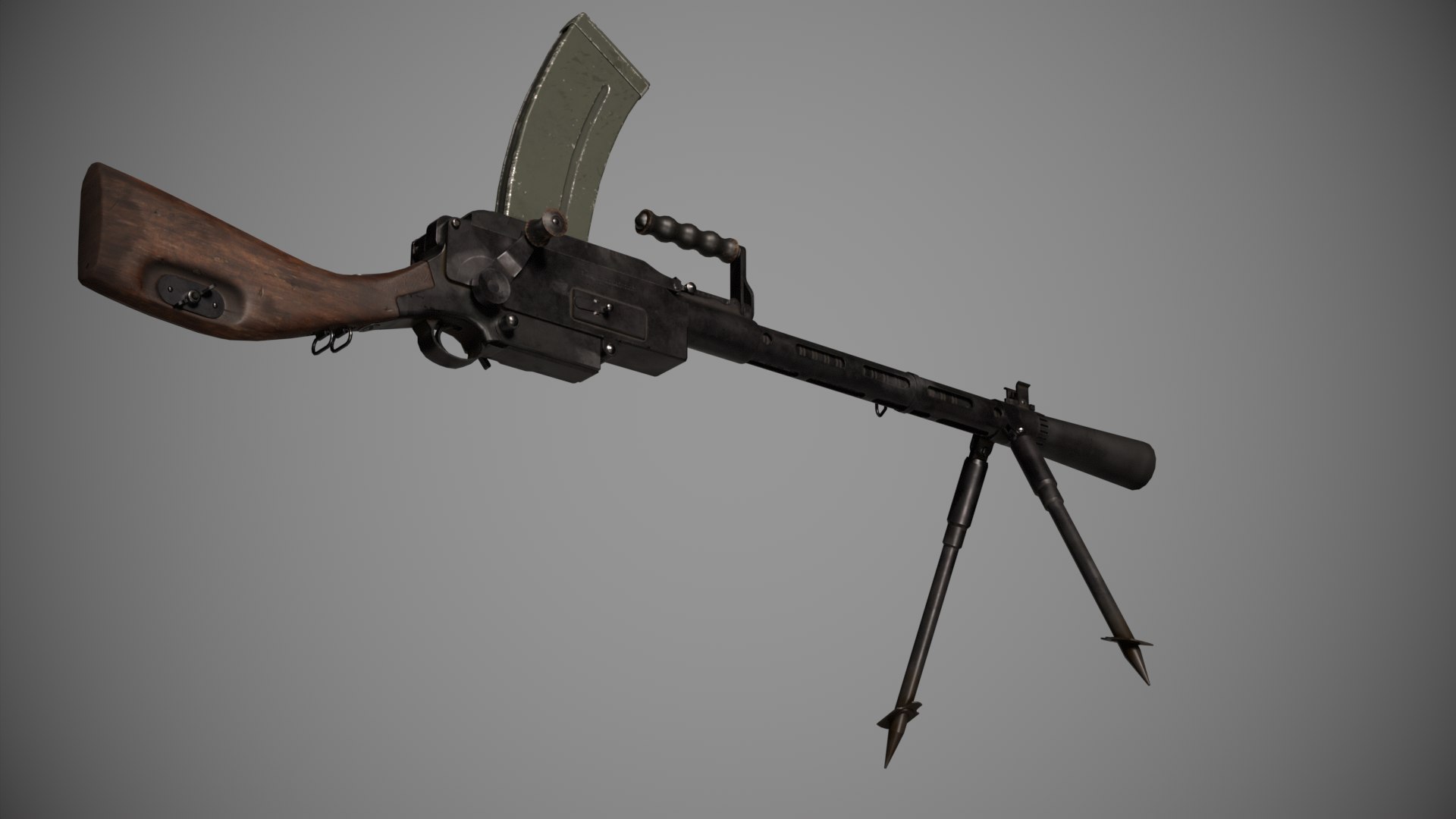 Madsen Machine Gun 3D Model - TurboSquid 2018785