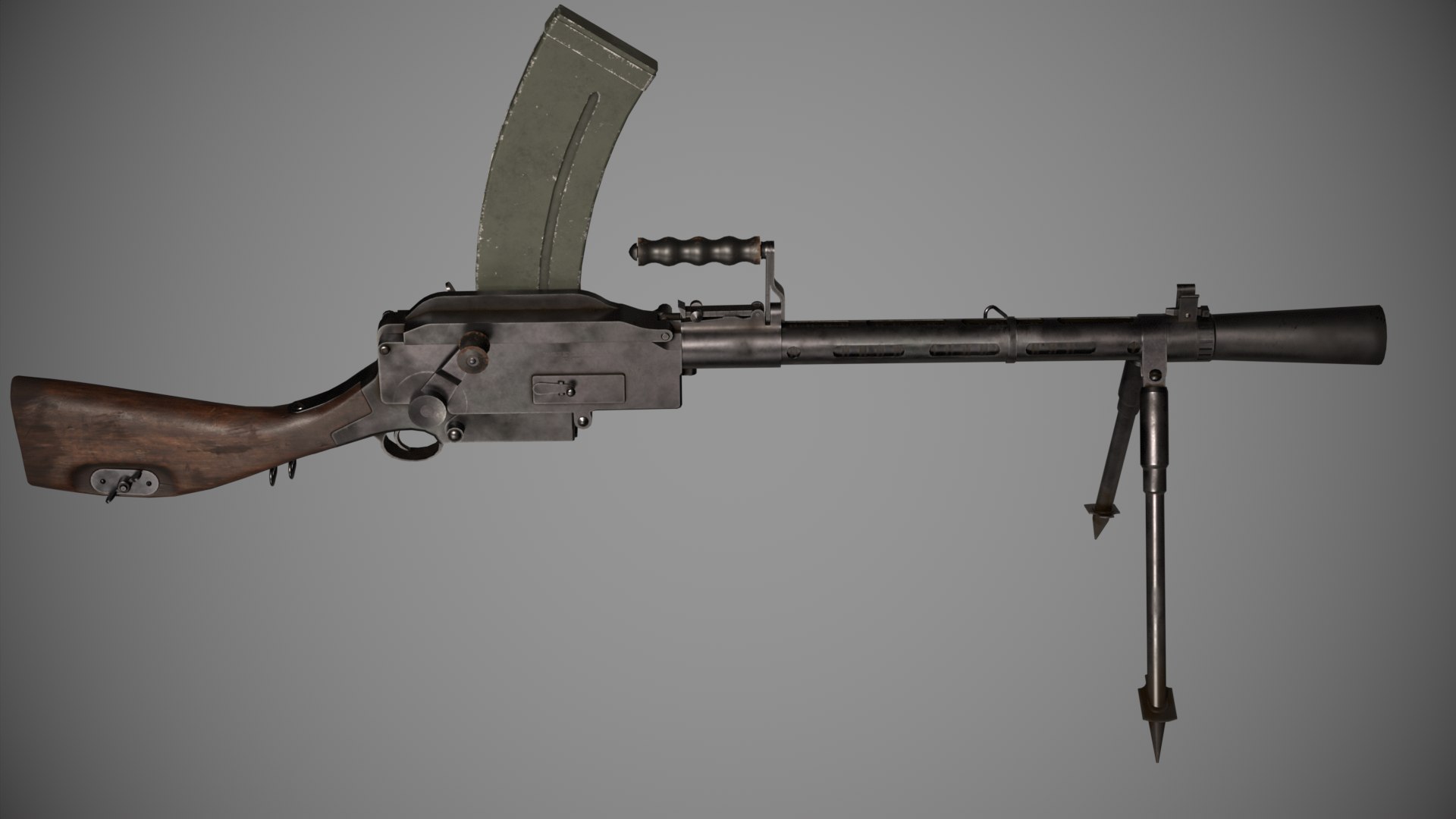 Madsen Machine Gun 3D Model - TurboSquid 2018785