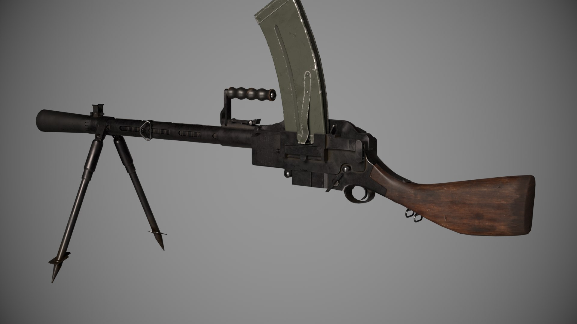 Madsen Machine Gun 3D Model - TurboSquid 2018785