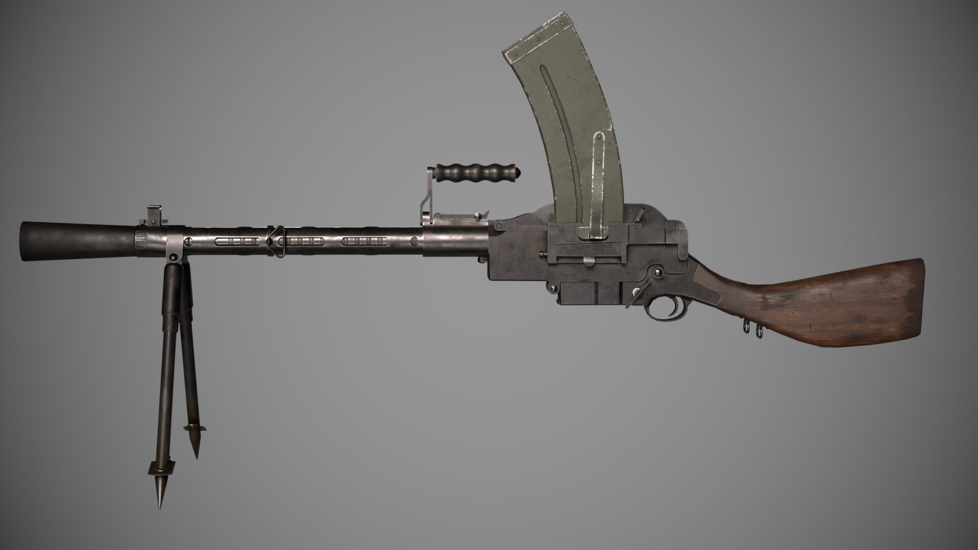 Madsen Machine Gun 3D Model - TurboSquid 2018785