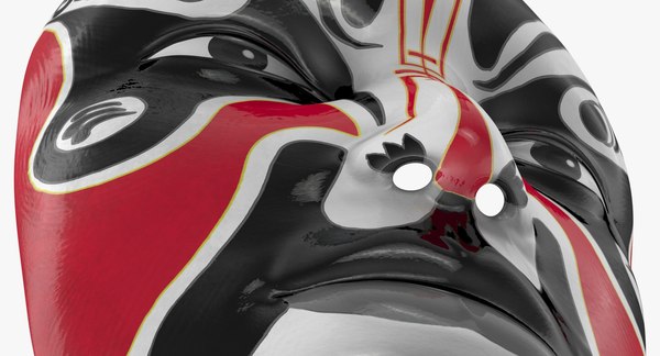 3D japanese male opera mask - TurboSquid 1303273