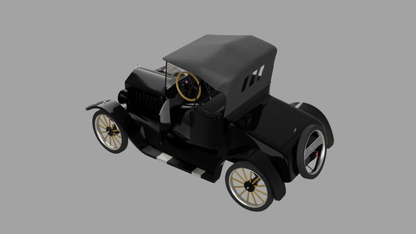 1925 Ford Model T with interior 3D model - TurboSquid 2023627