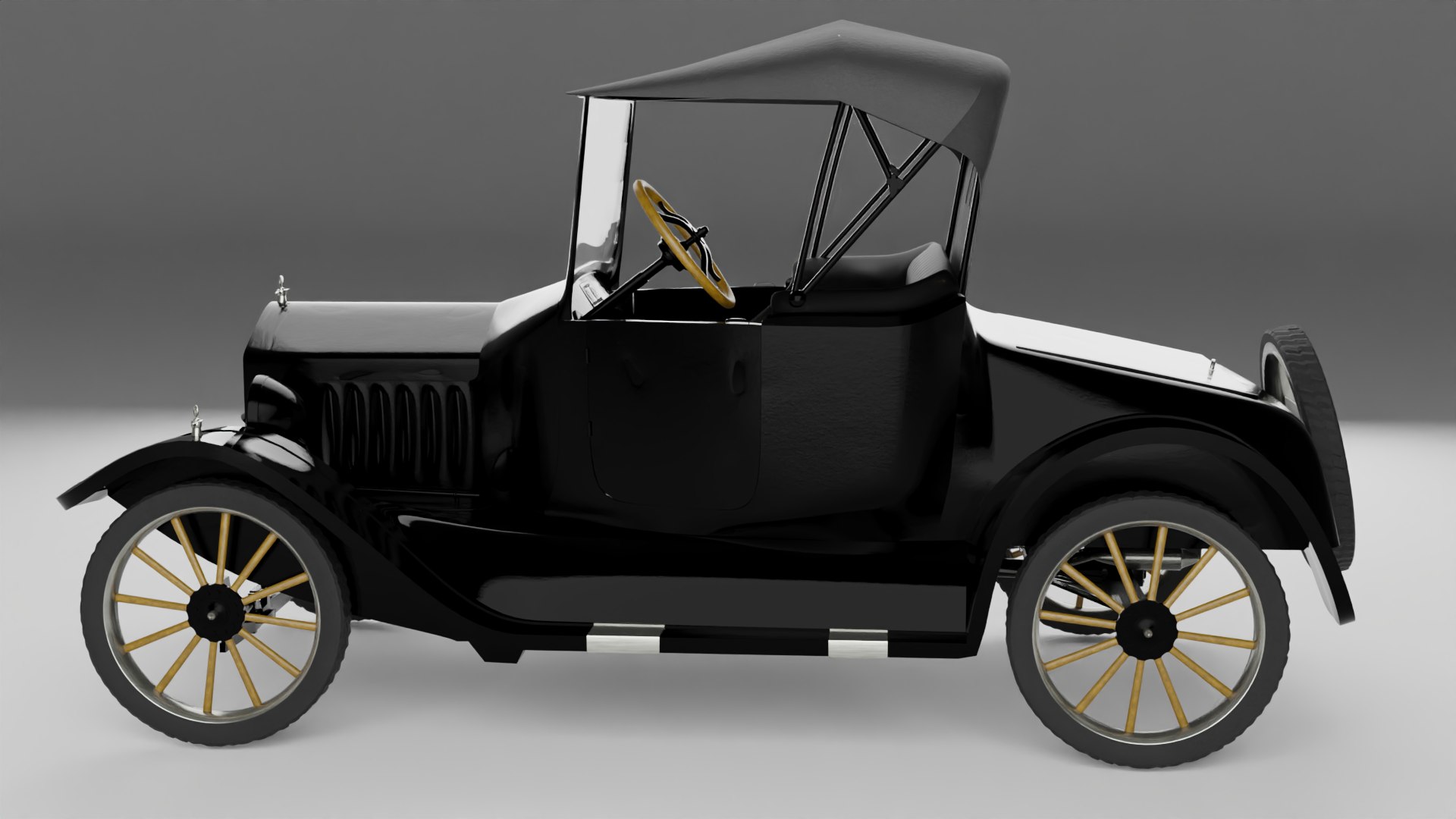 1924 Ford Model T With Interior 3D Model - TurboSquid 2023627