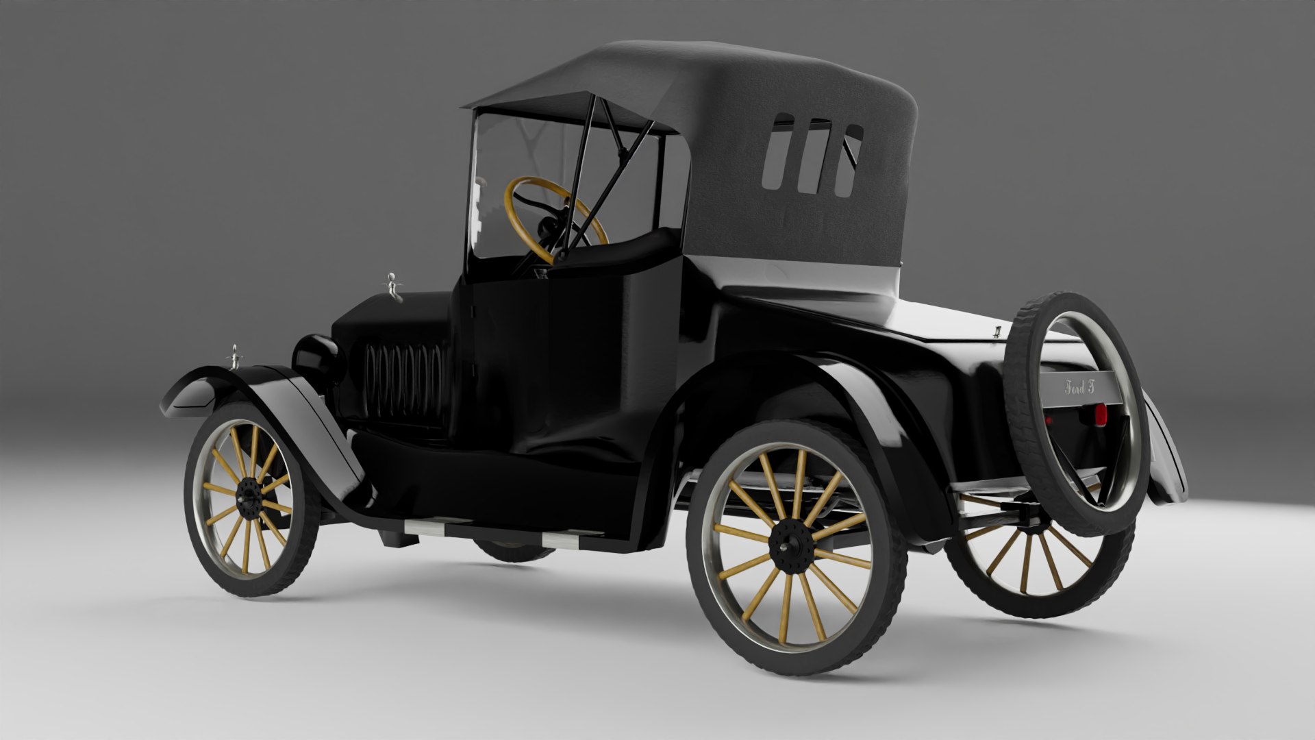 1924 Ford Model T With Interior 3D Model - TurboSquid 2023627