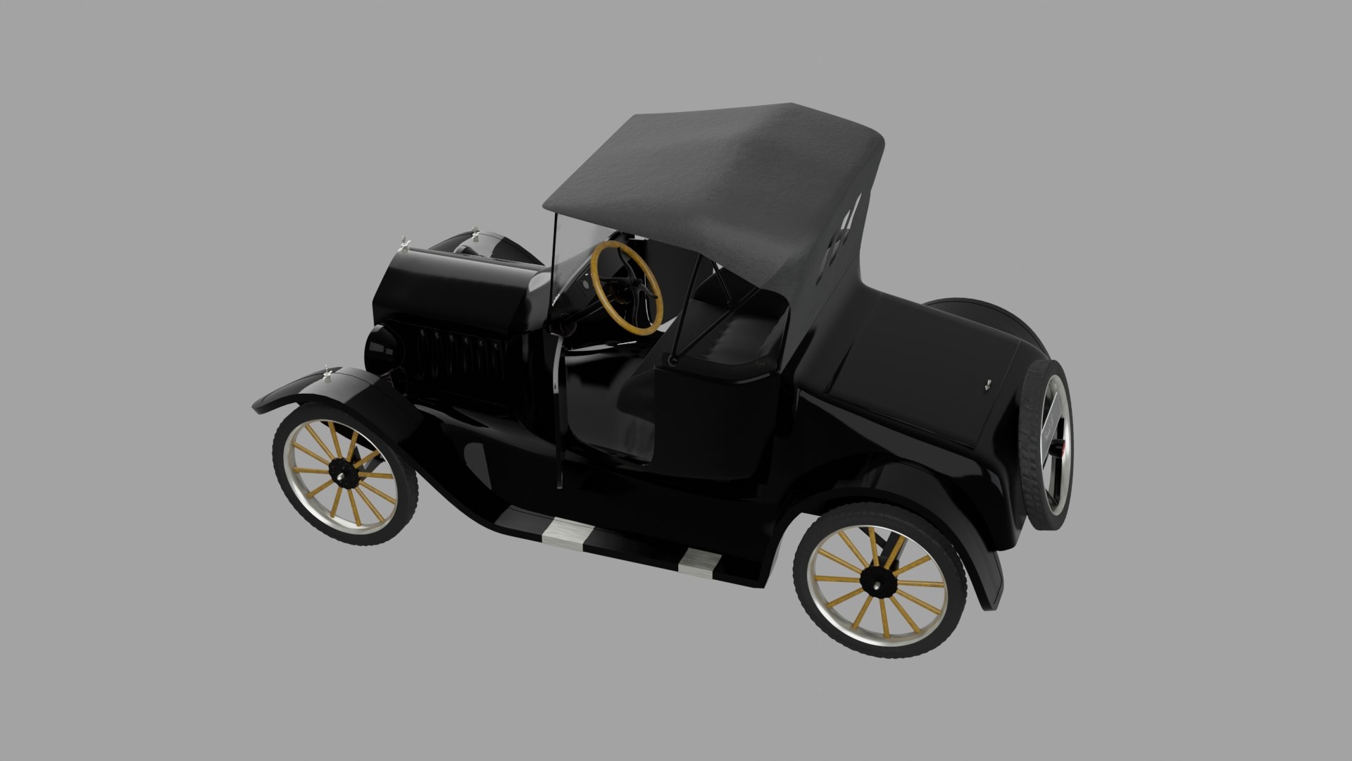 1924 Ford Model T with interior 3D model - TurboSquid 2023627