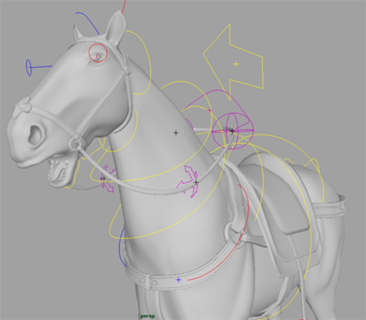 Photoreal Horse Rig 3d Model