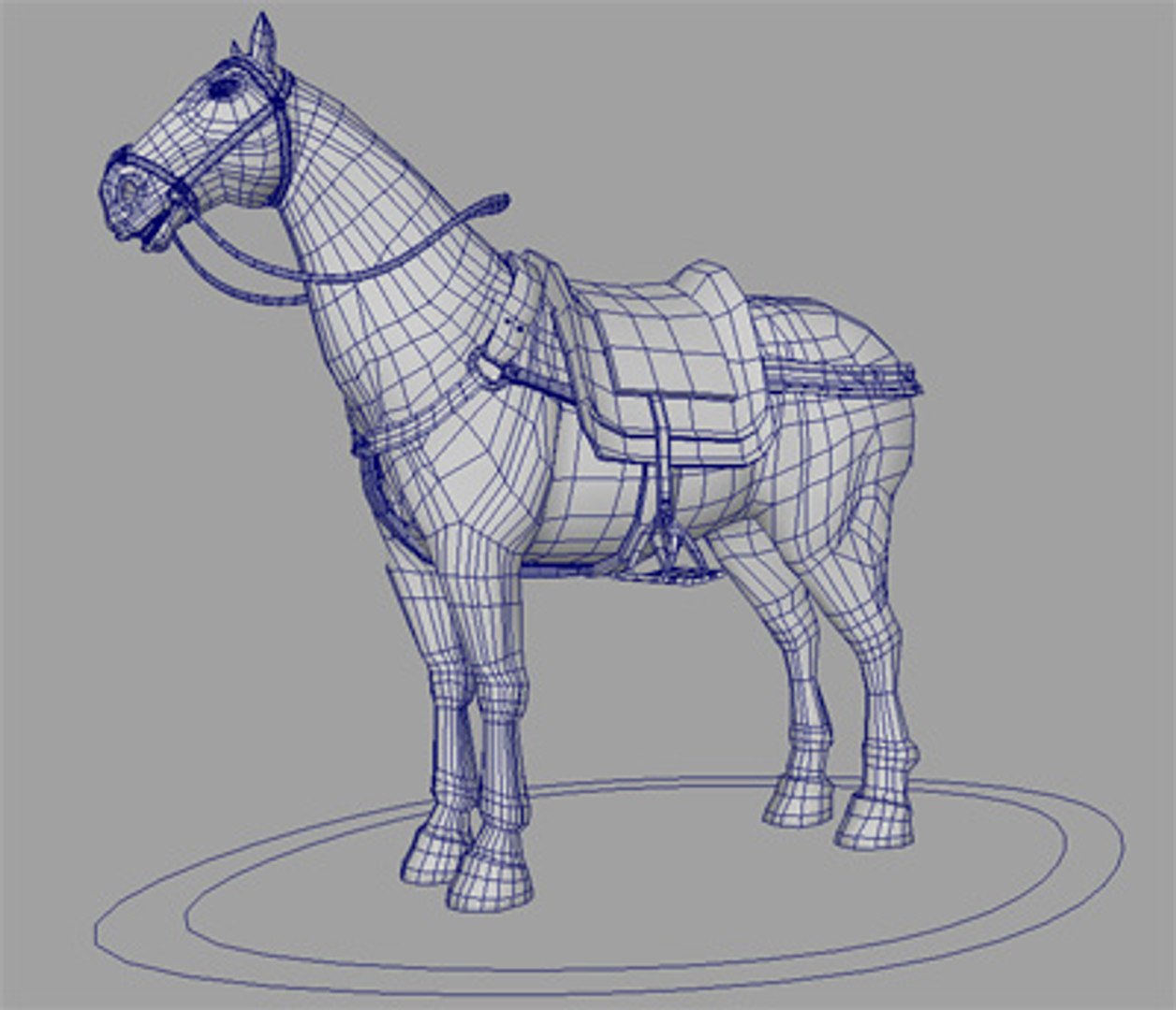 Photoreal Horse Rig 3d Model