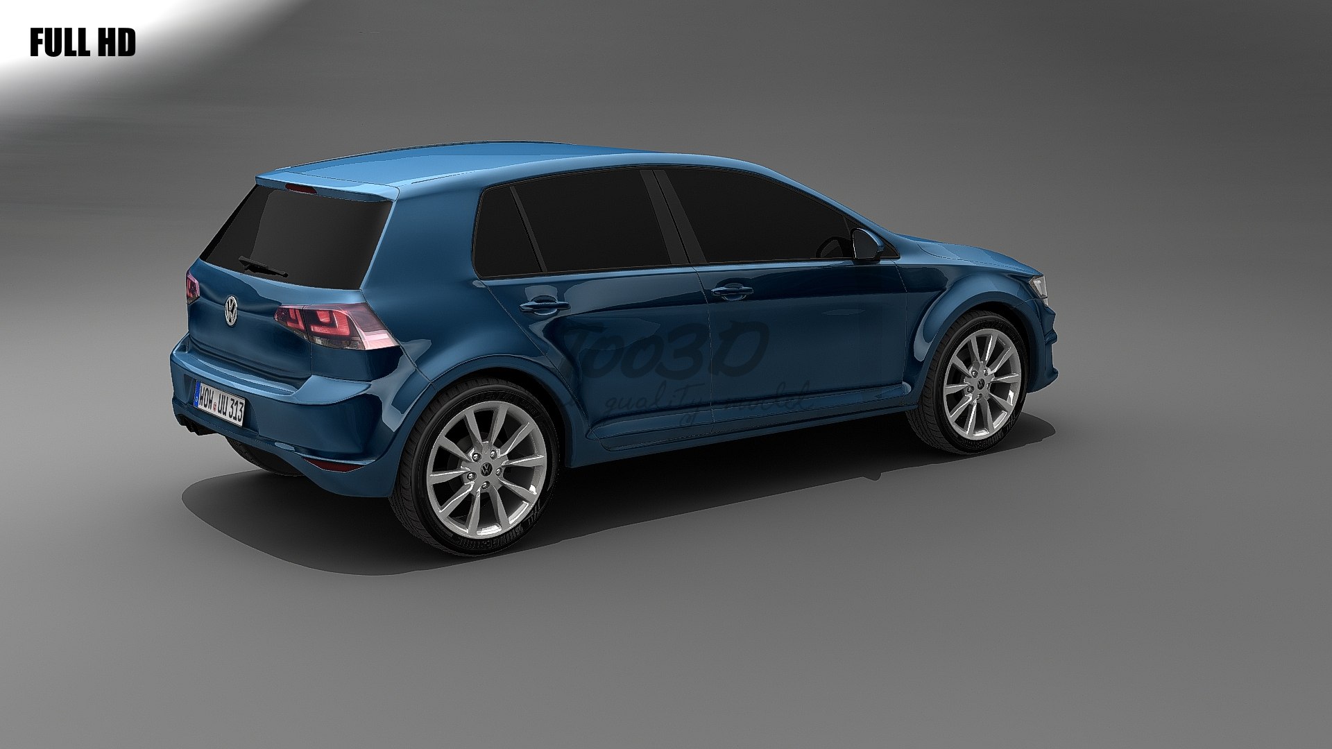 3d Model Golf Mk7