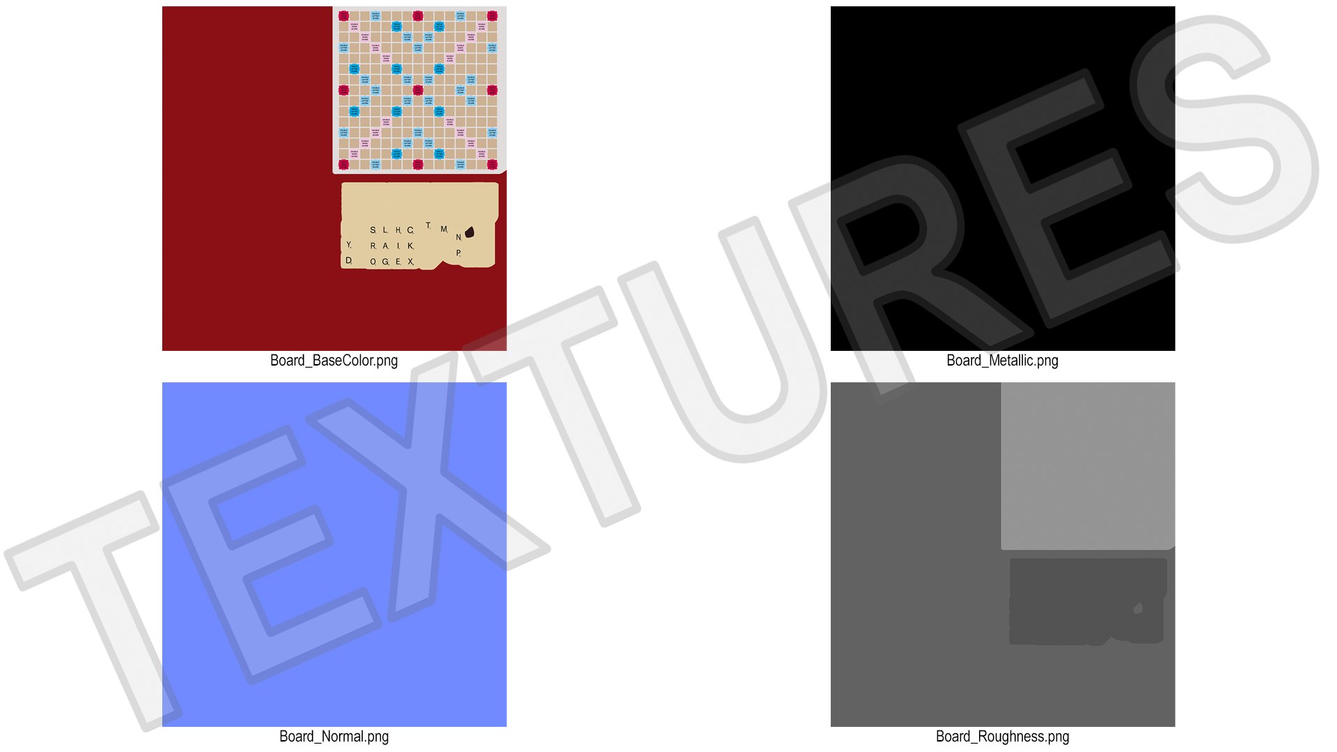 Board Scrabble 3D Model - TurboSquid 2276771