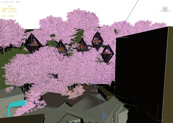 Bamboo forest camping home stay 3D model - TurboSquid 1734840