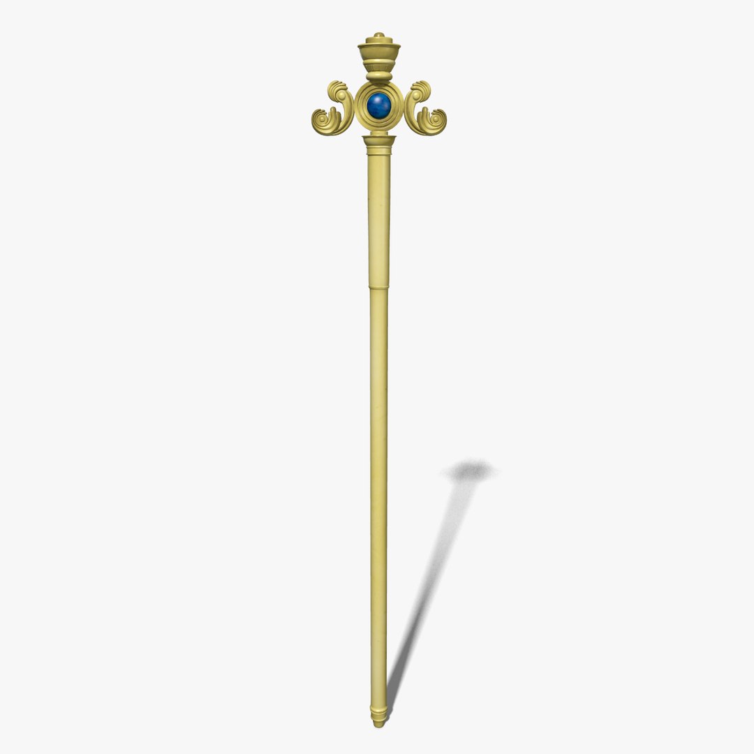 3d Gold Staff