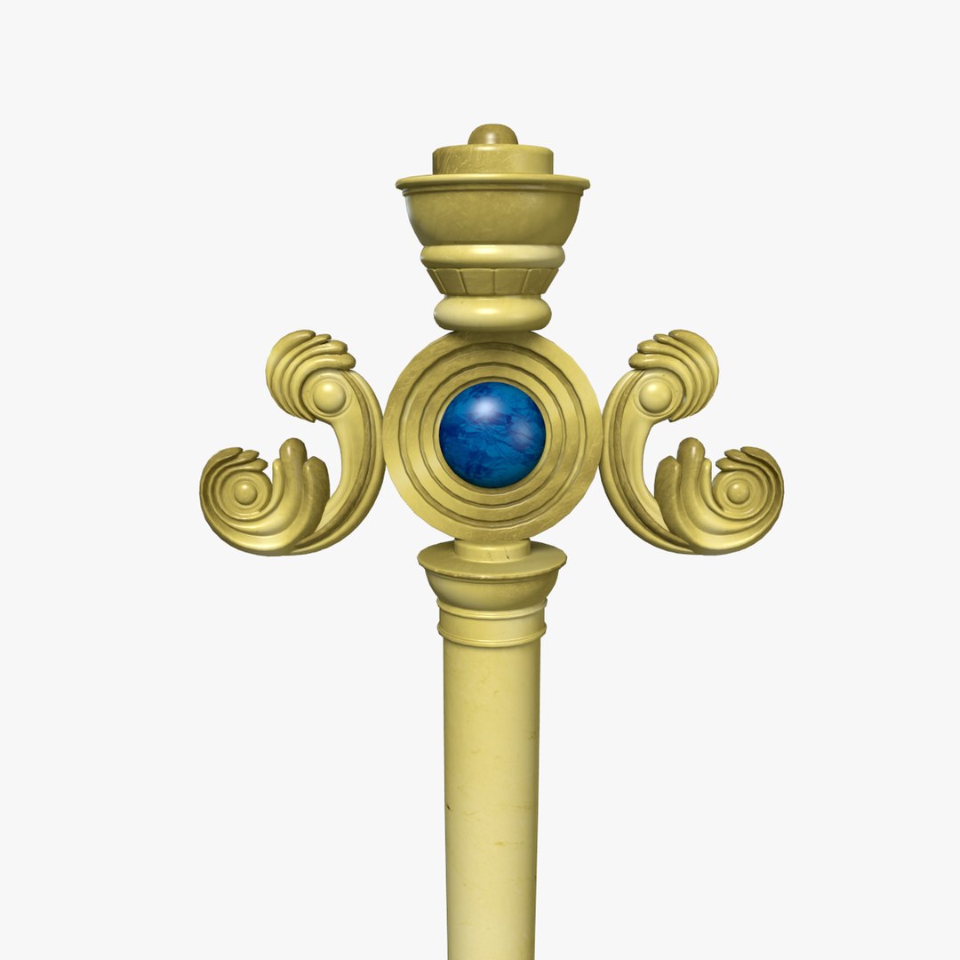 3d Gold Staff