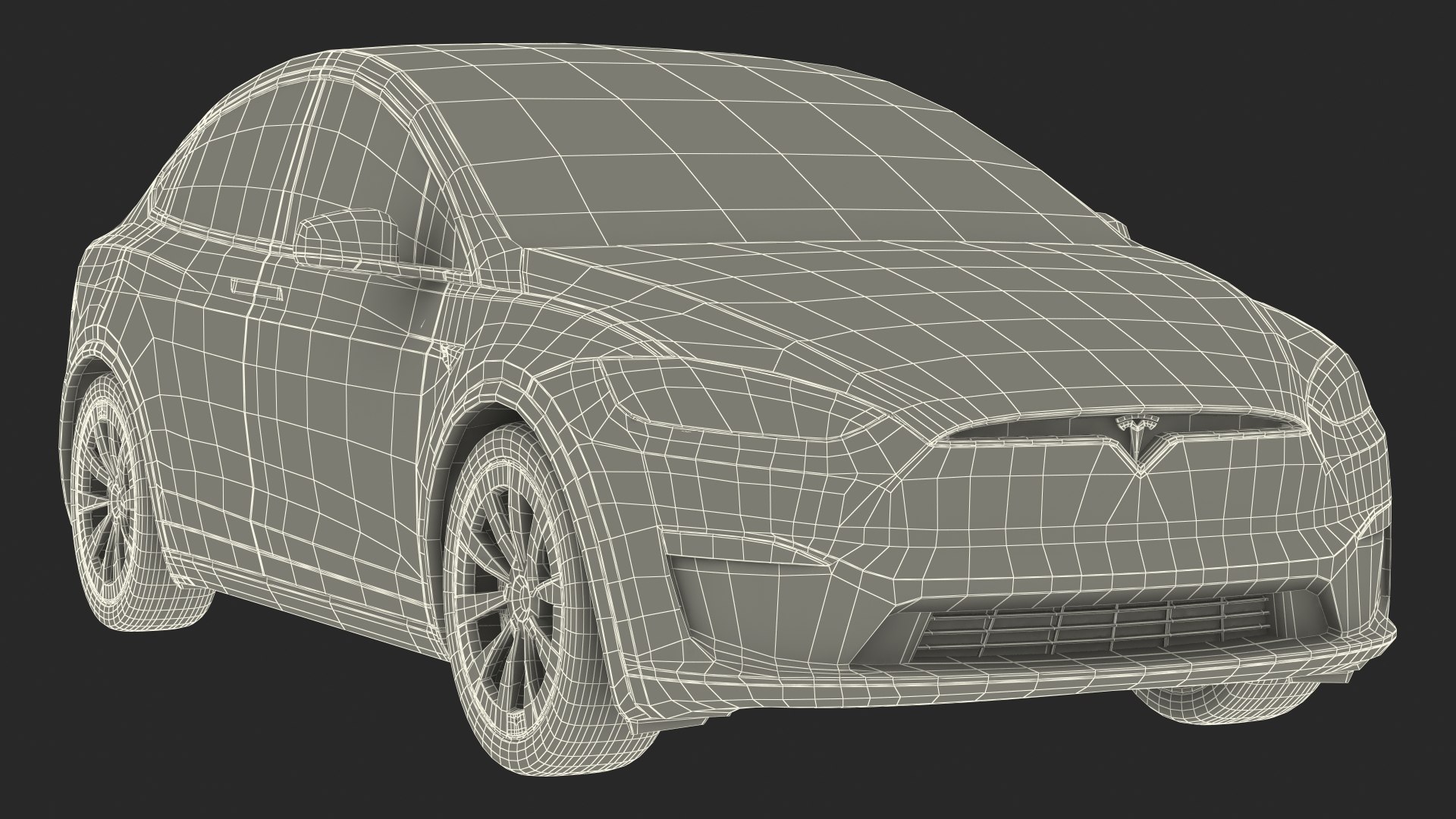3D Tesla Model X Plaid Exterior Only - TurboSquid 1768524