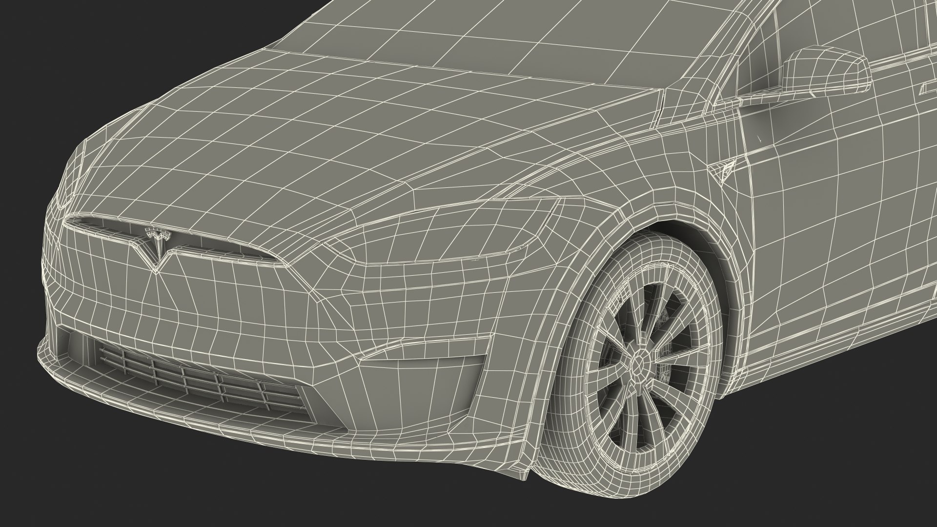 3D Tesla Model X Plaid Exterior Only - TurboSquid 1768524