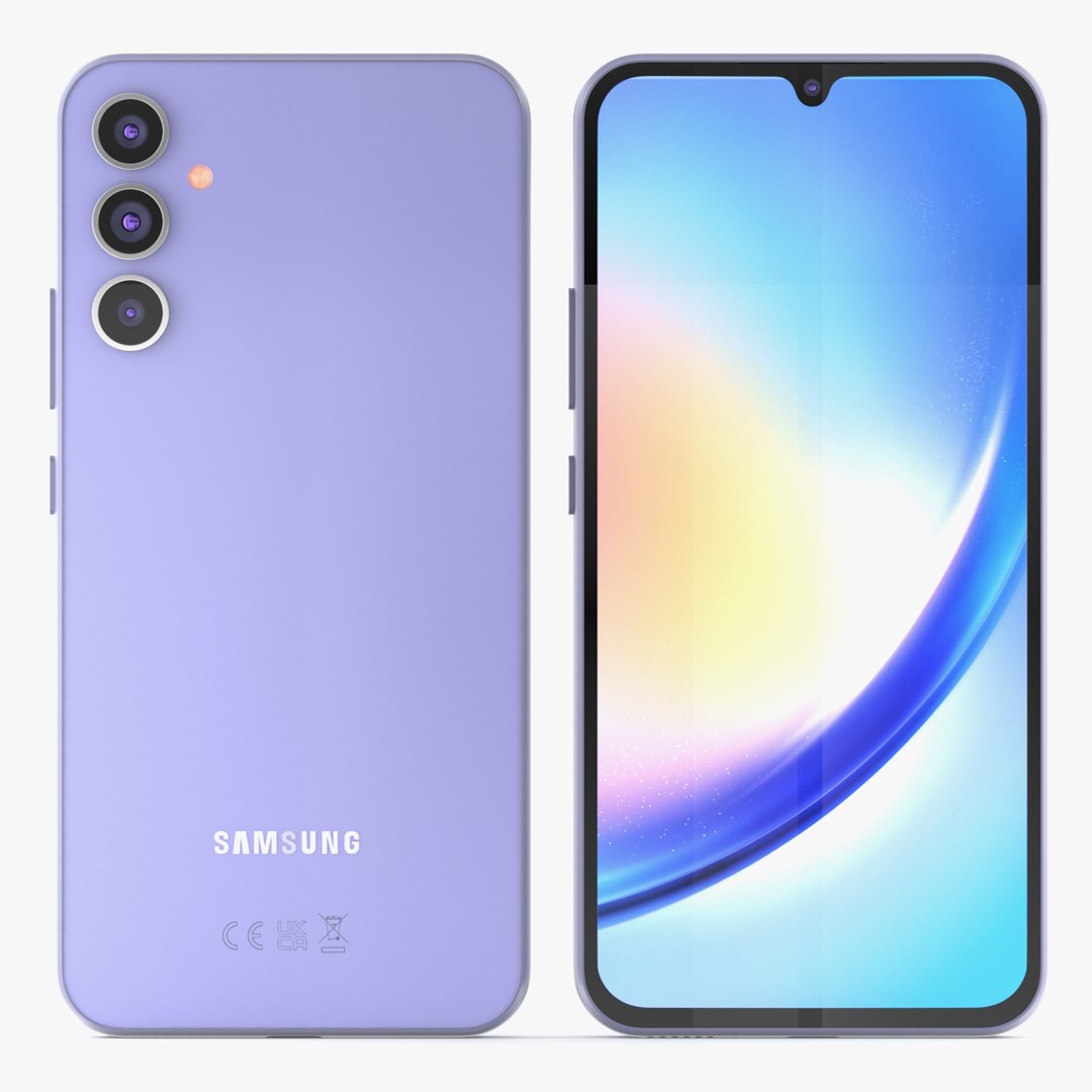 Samsung galaxy A34 Violet model - TurboSquid 2101249