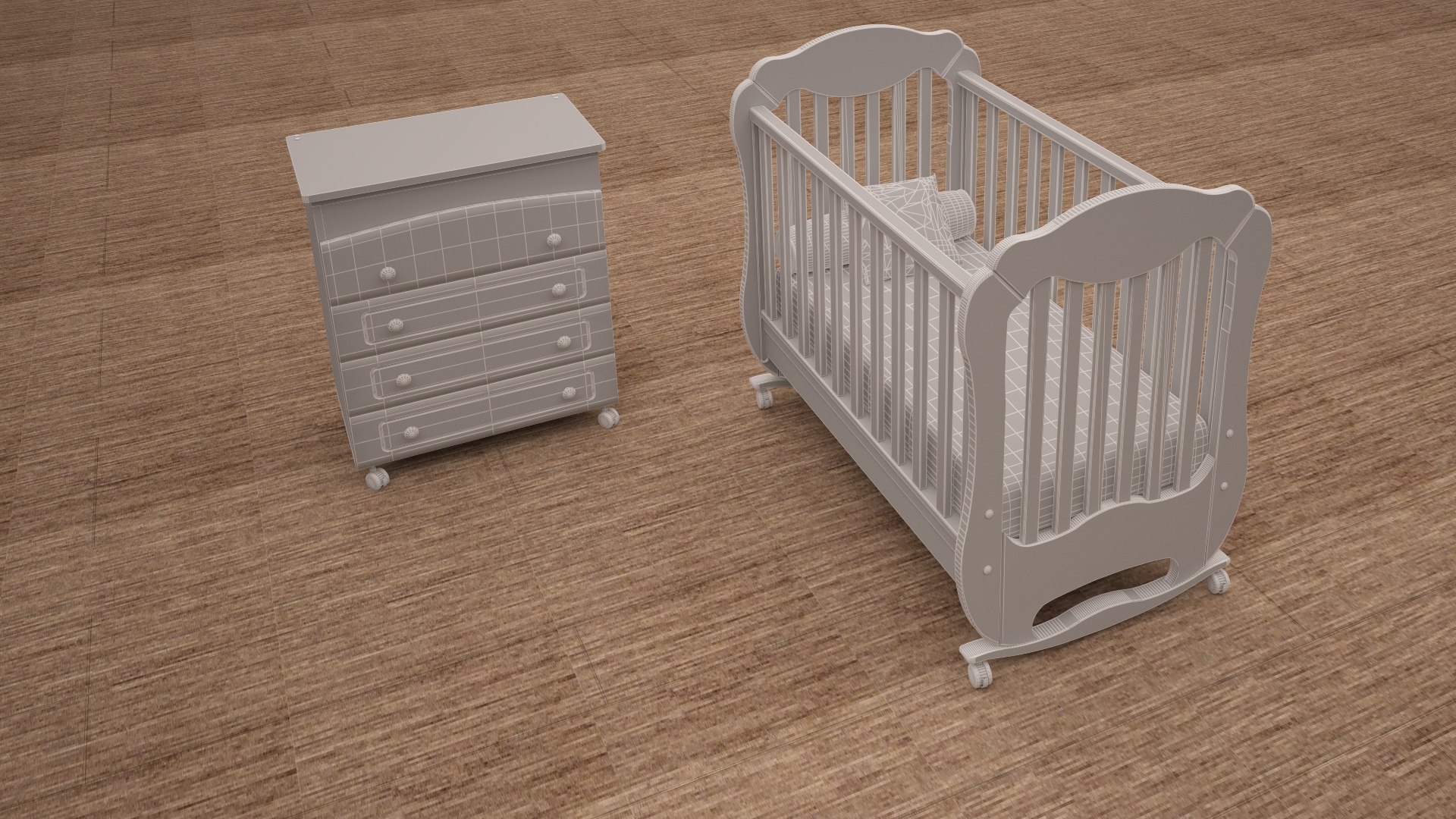 3d Model Children S Furniture