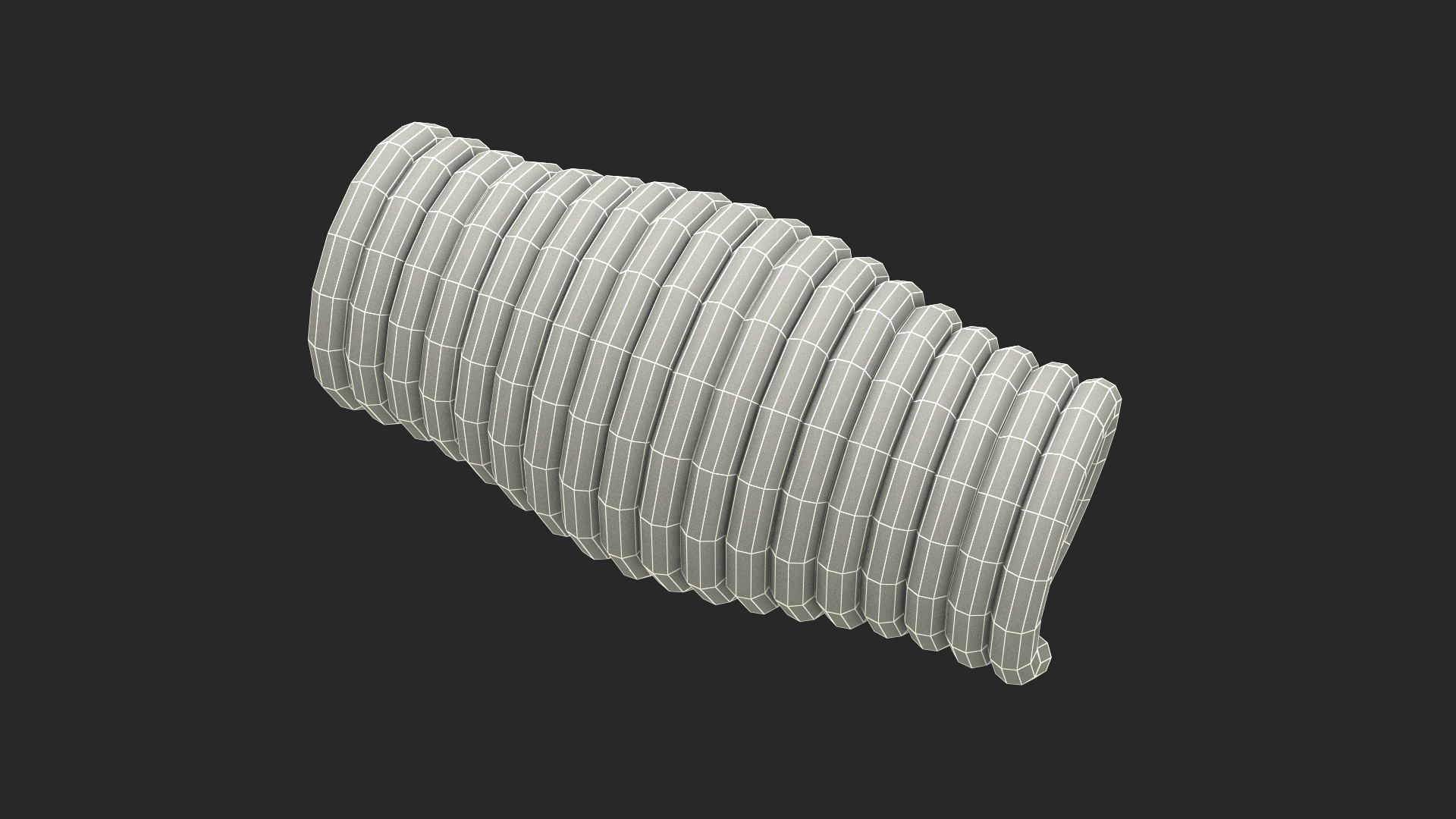 Steel Barrel Coil Spring 3D Model - TurboSquid 2402891