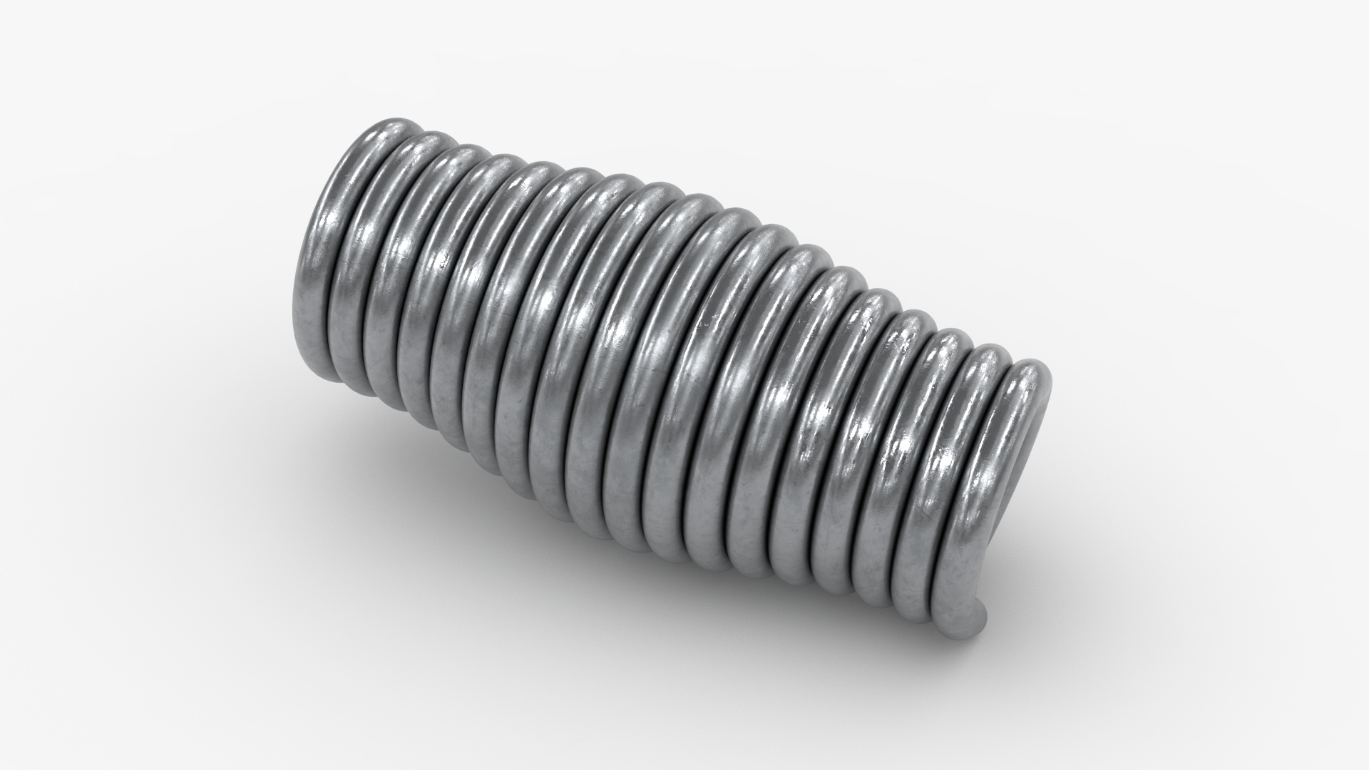 Steel Barrel Coil Spring 3D Model - TurboSquid 2402891