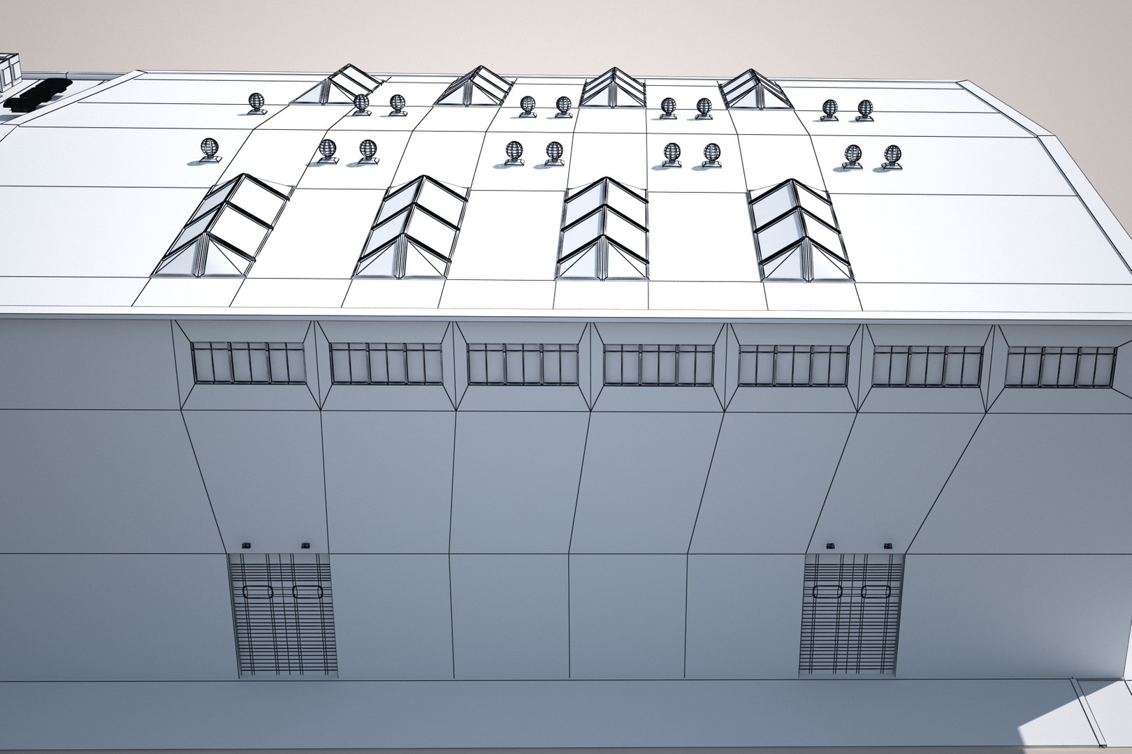 Cargo Building 3d Model