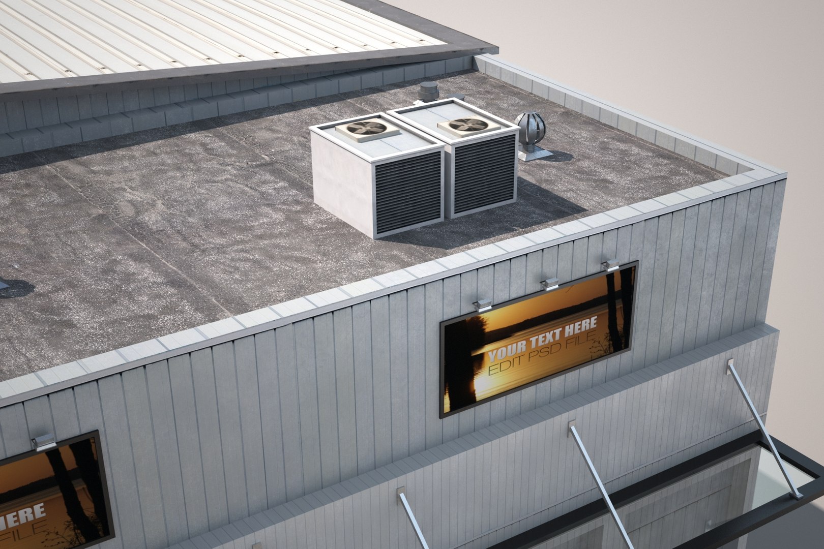 Cargo Building 3d Model