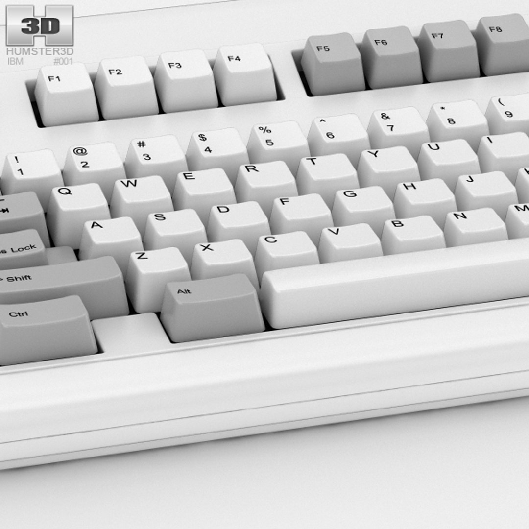 3D Ibm M Keyboard - TurboSquid 1193178