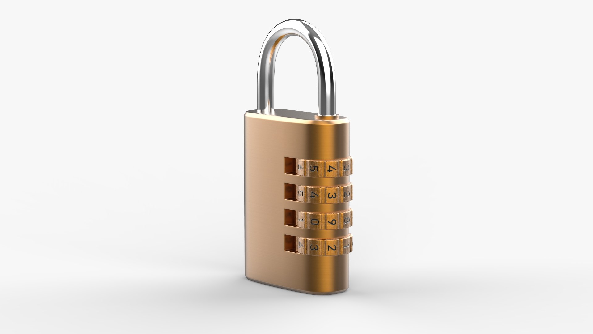 3D Combination Padlock model - TurboSquid 1861320