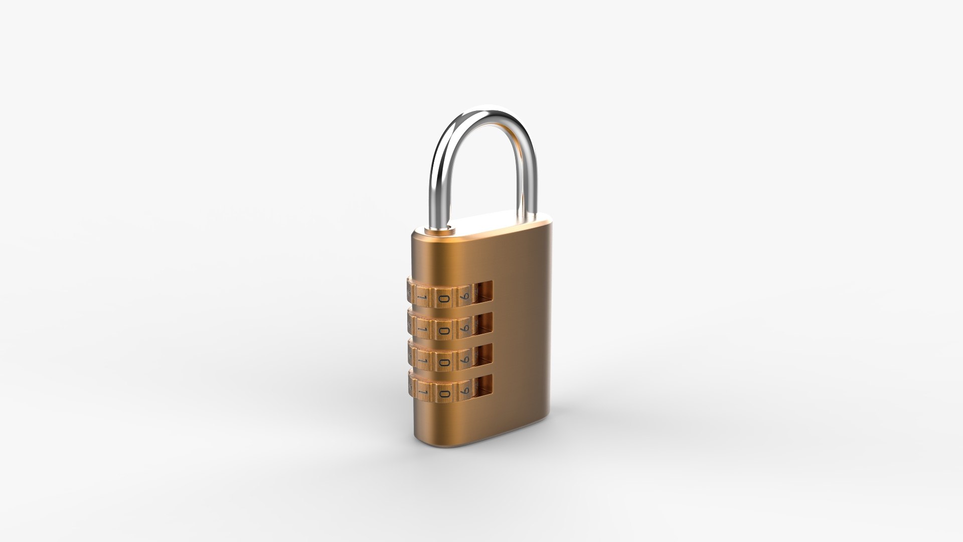 3D Combination Padlock model - TurboSquid 1861320