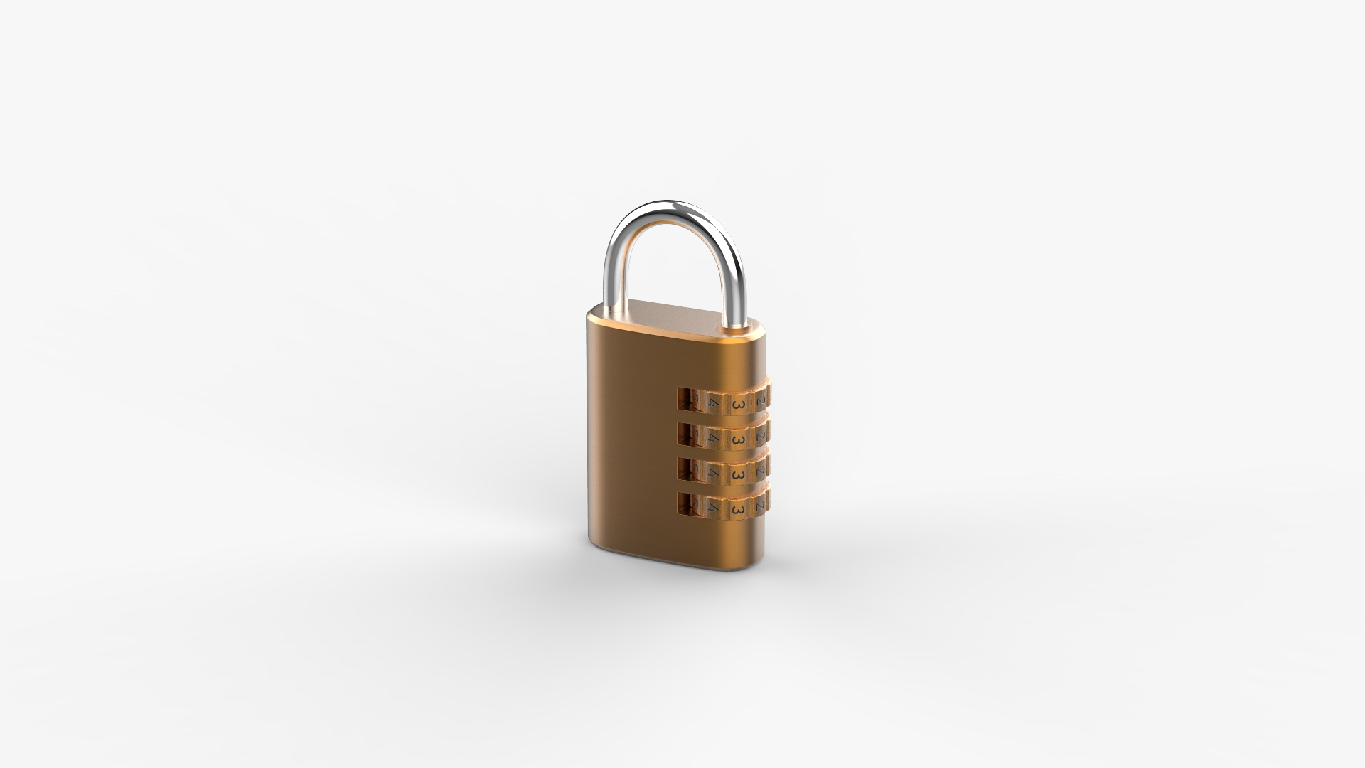 3D Combination Padlock model - TurboSquid 1861320