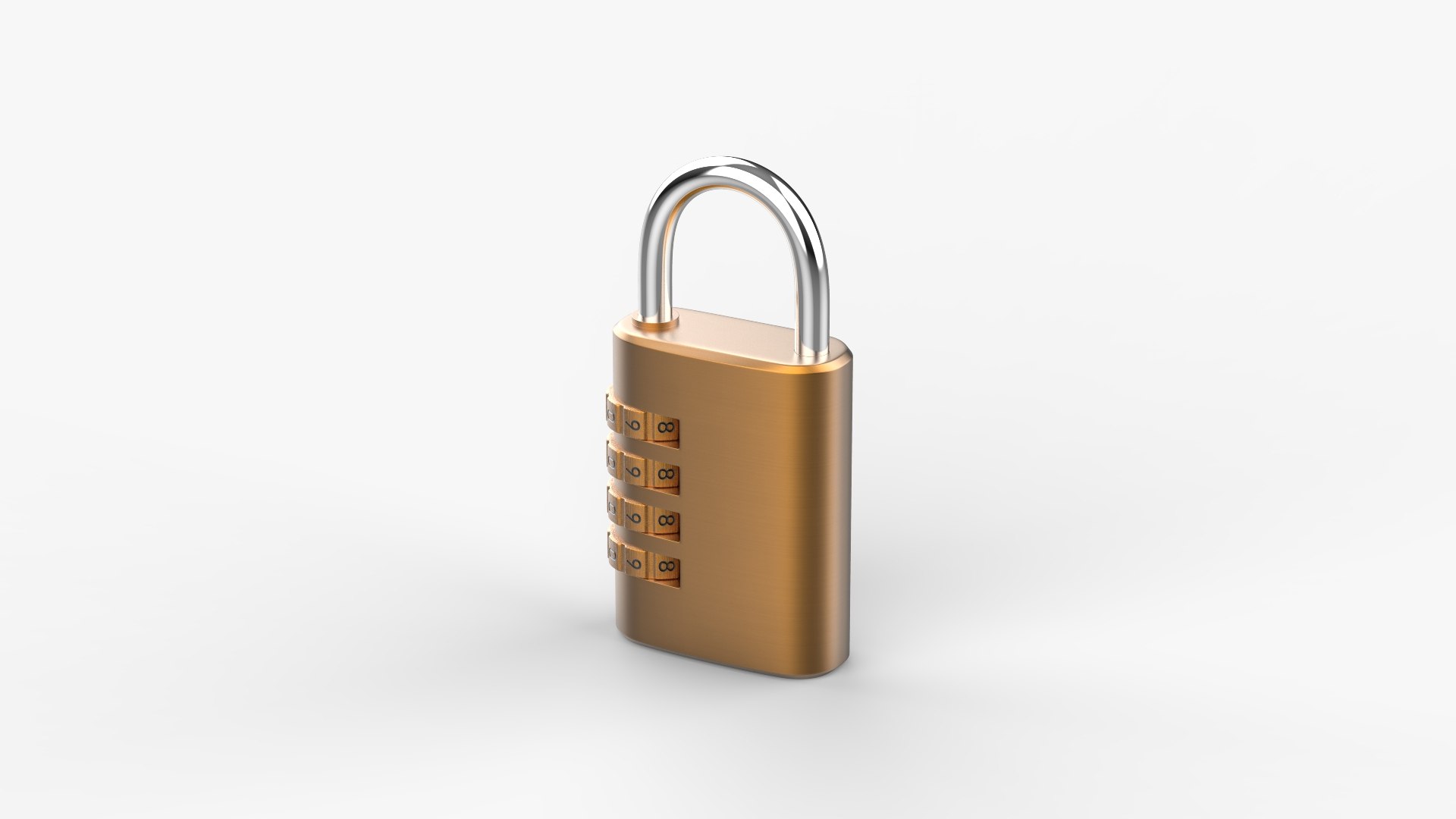 3D Combination Padlock model - TurboSquid 1861320