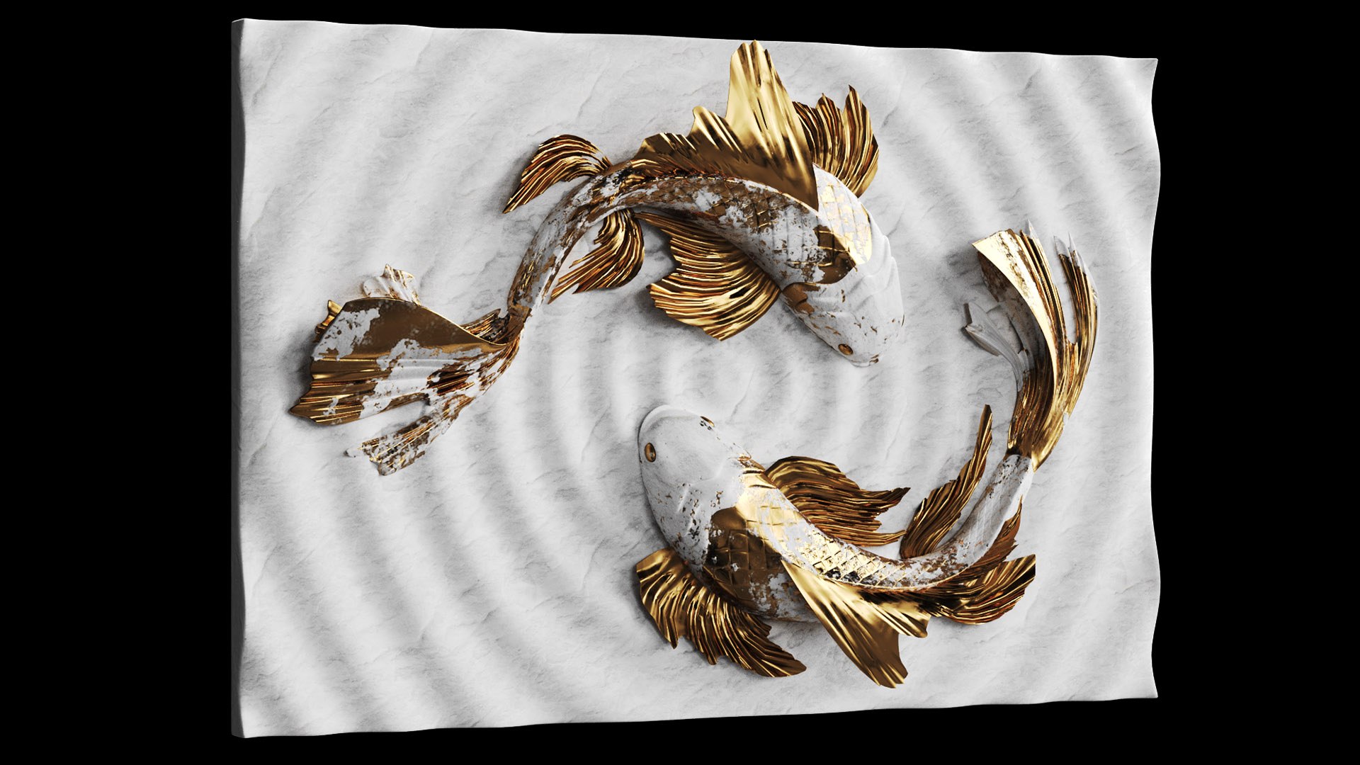 3D Model Decorative Panel Fish - TurboSquid 2341171