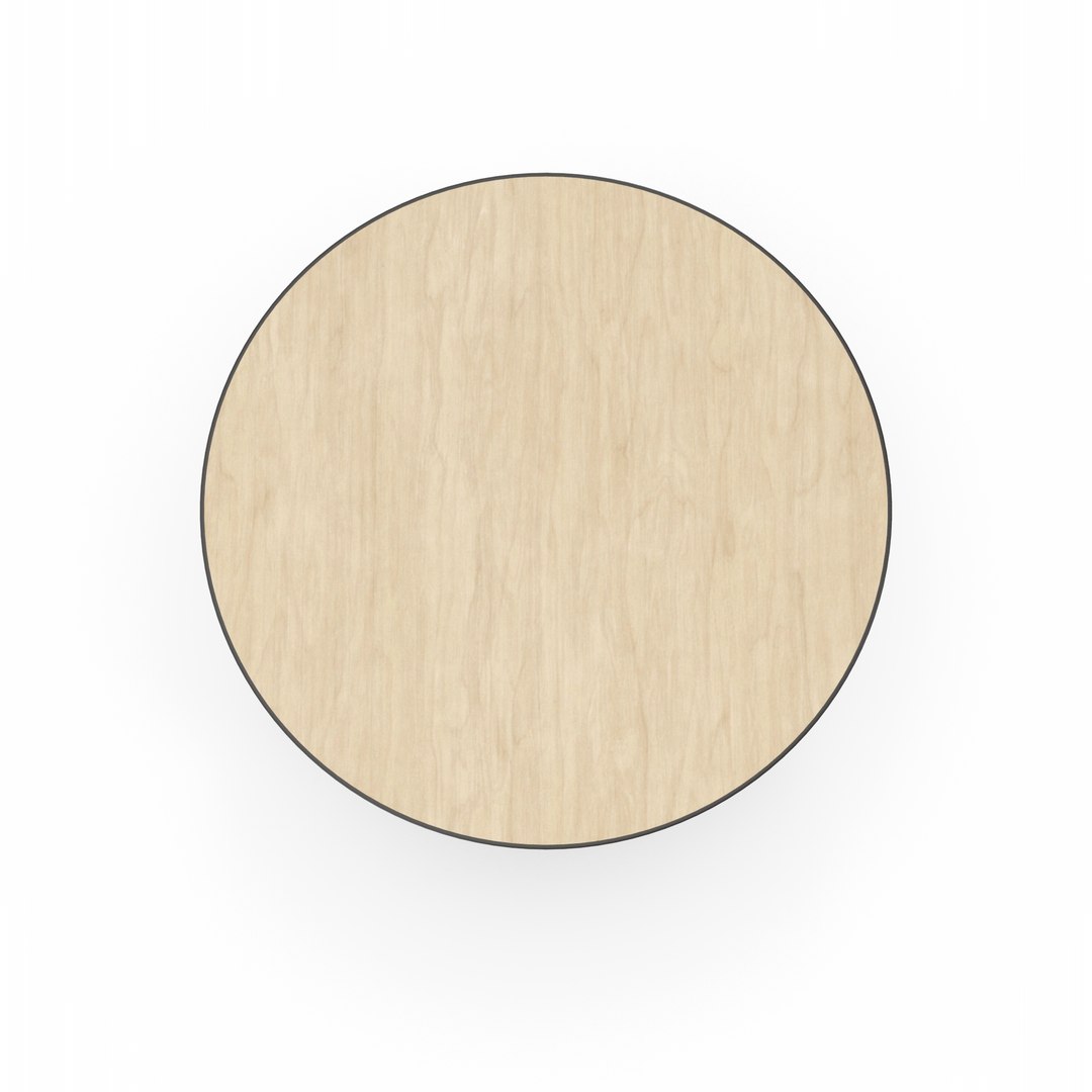 Beige Round Table 3D Model - TurboSquid 2046078