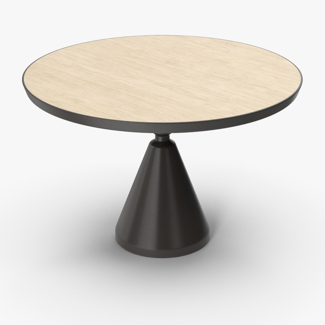 Beige Round Table 3D model - TurboSquid 2046078