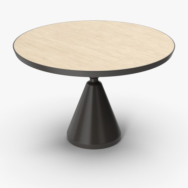 Beige Round Table 3D model - TurboSquid 2046078