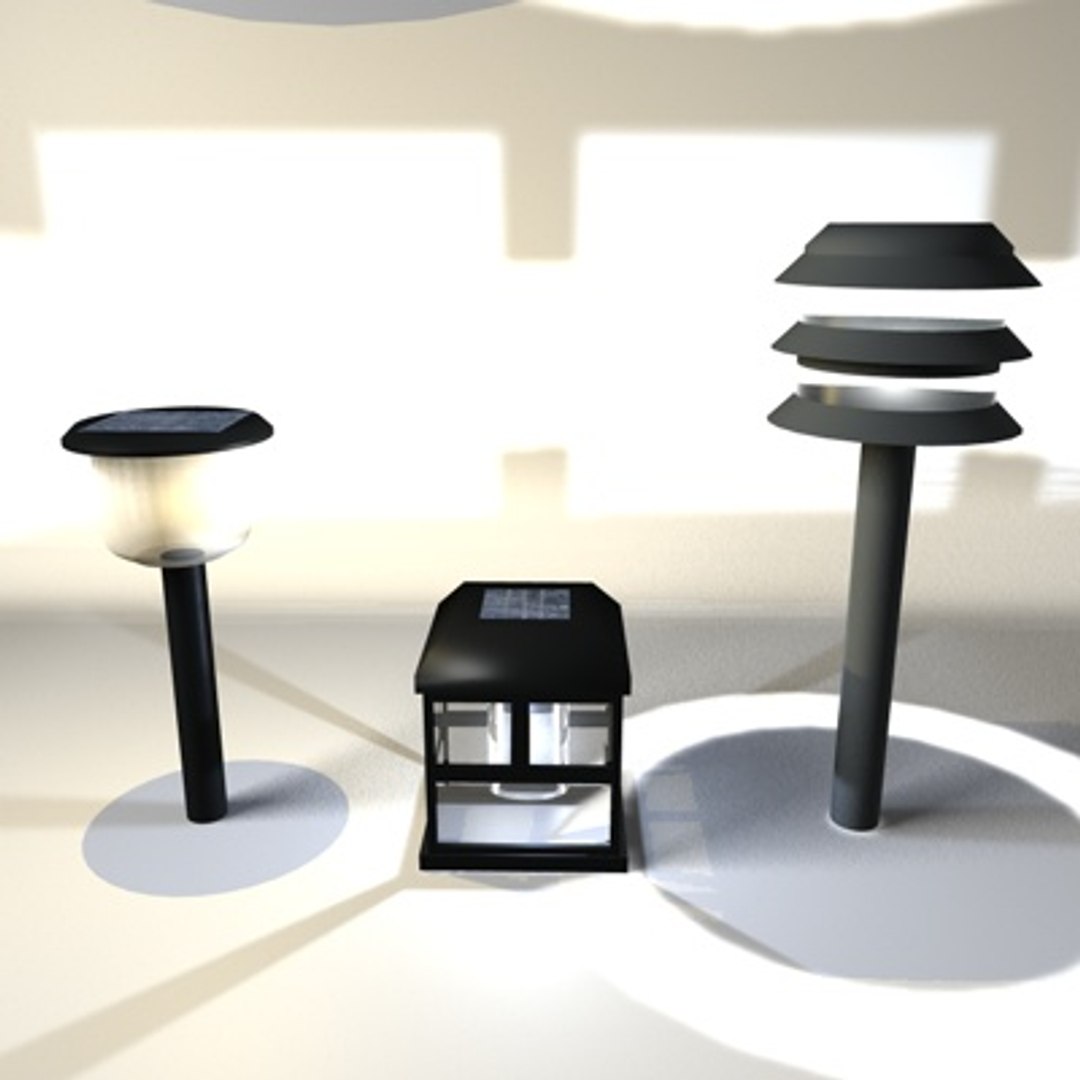 3ds Max Solar Lights Lantern
