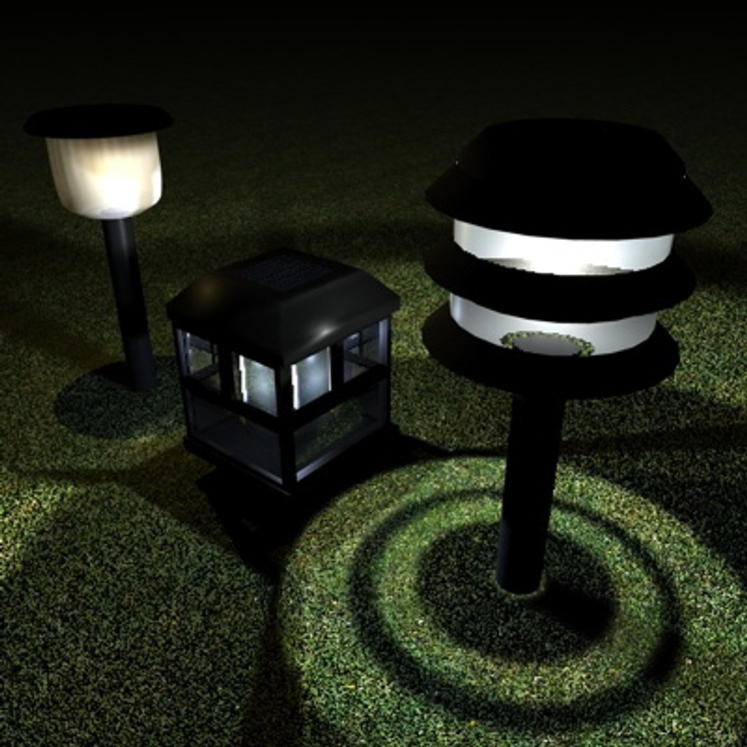 3ds Max Solar Lights Lantern