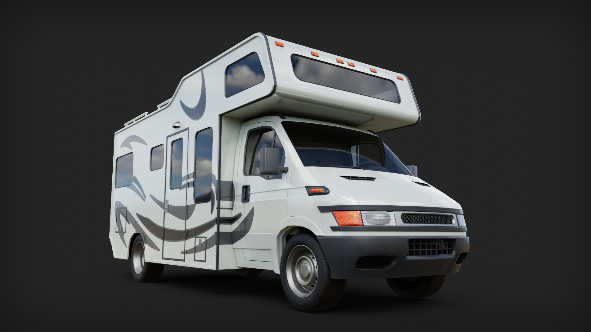 3D Motor Home Rv Camper Van - TurboSquid 2089116