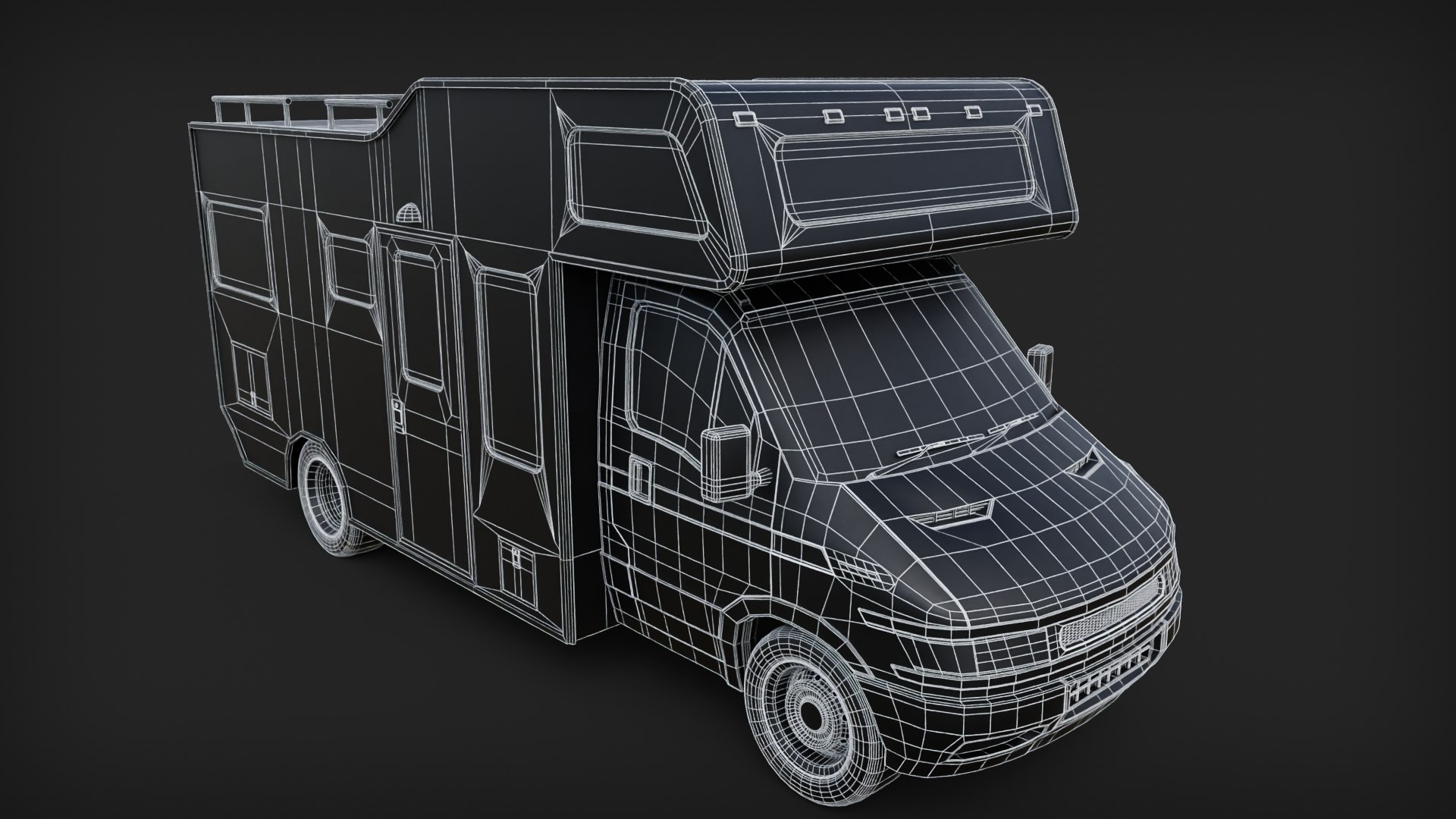 3D Motor Home Rv Camper Van - TurboSquid 2089116