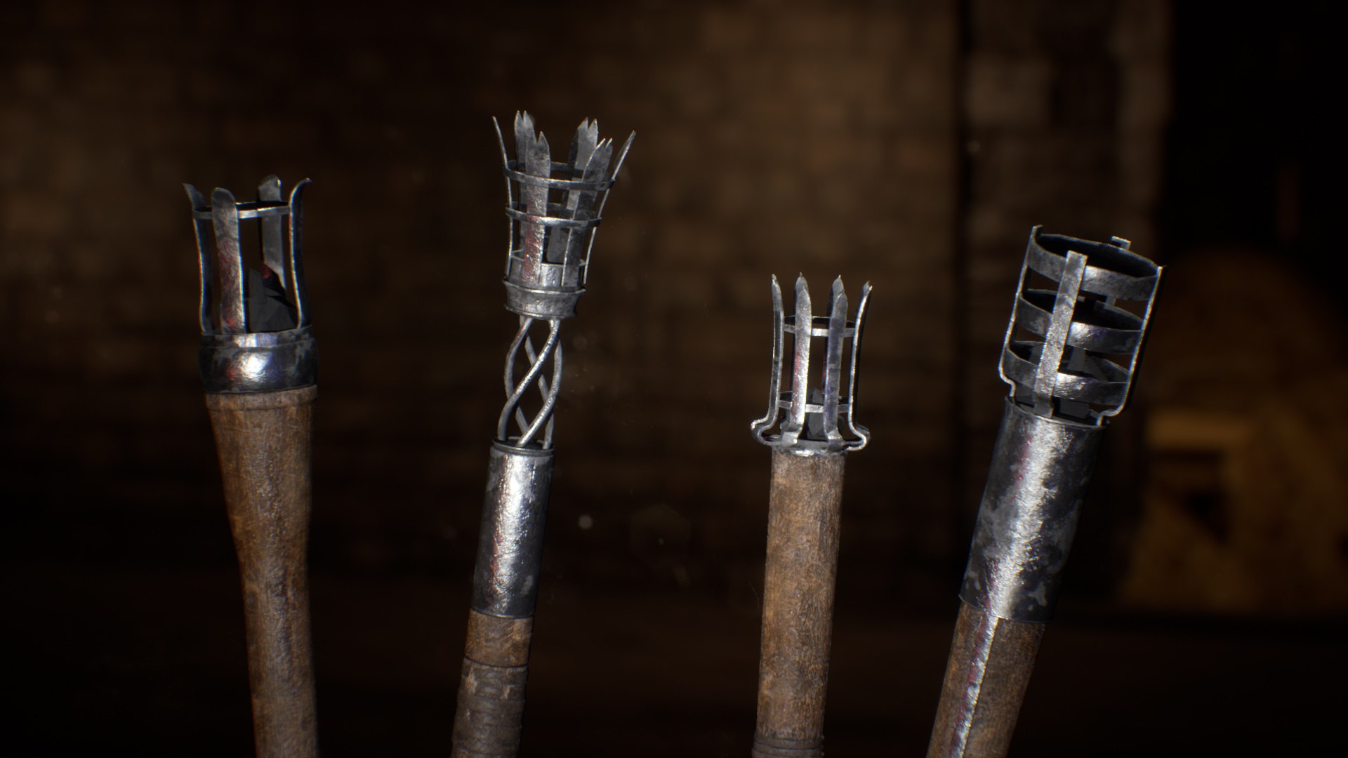 3D Medieval Torches 48 Variations Model - TurboSquid 2114454