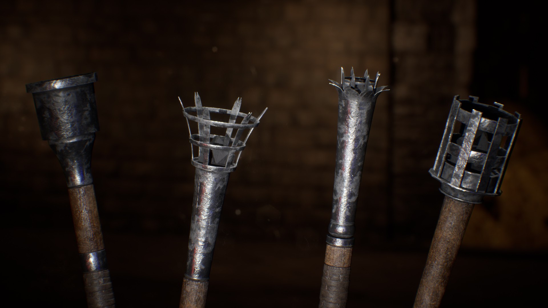 3D Medieval Torches 48 Variations Model - TurboSquid 2114454