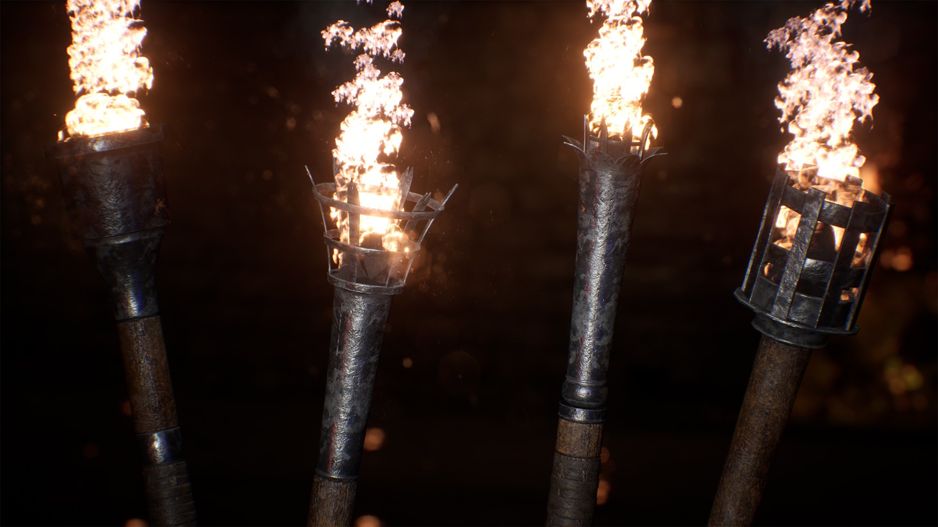 3D Medieval Torches 48 Variations Model - TurboSquid 2114454