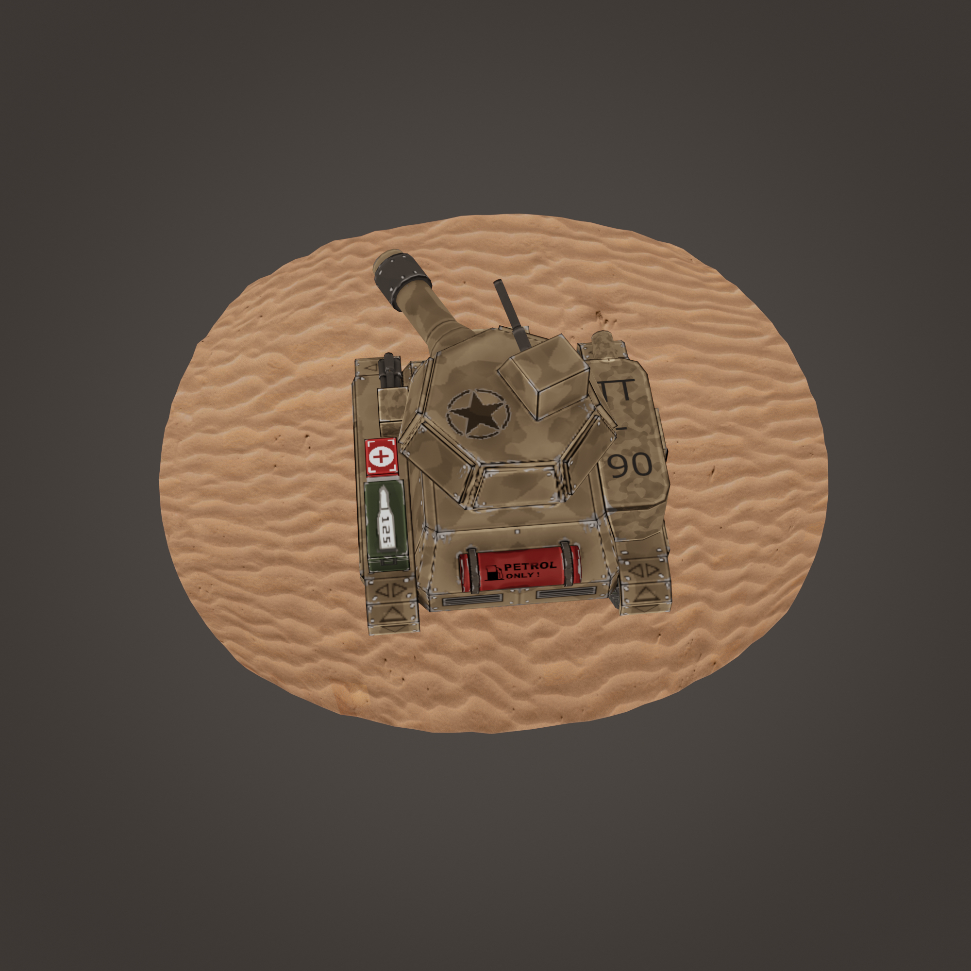 Tank stylized 3D model - TurboSquid 1674014