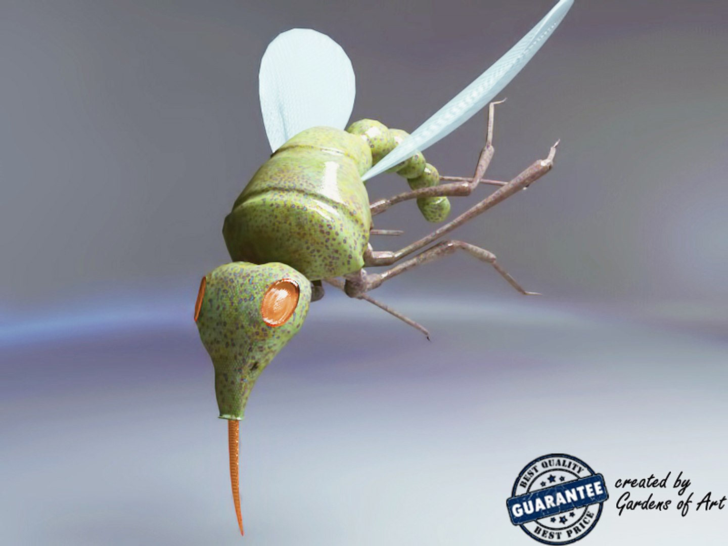 3d Model Of Mosquito