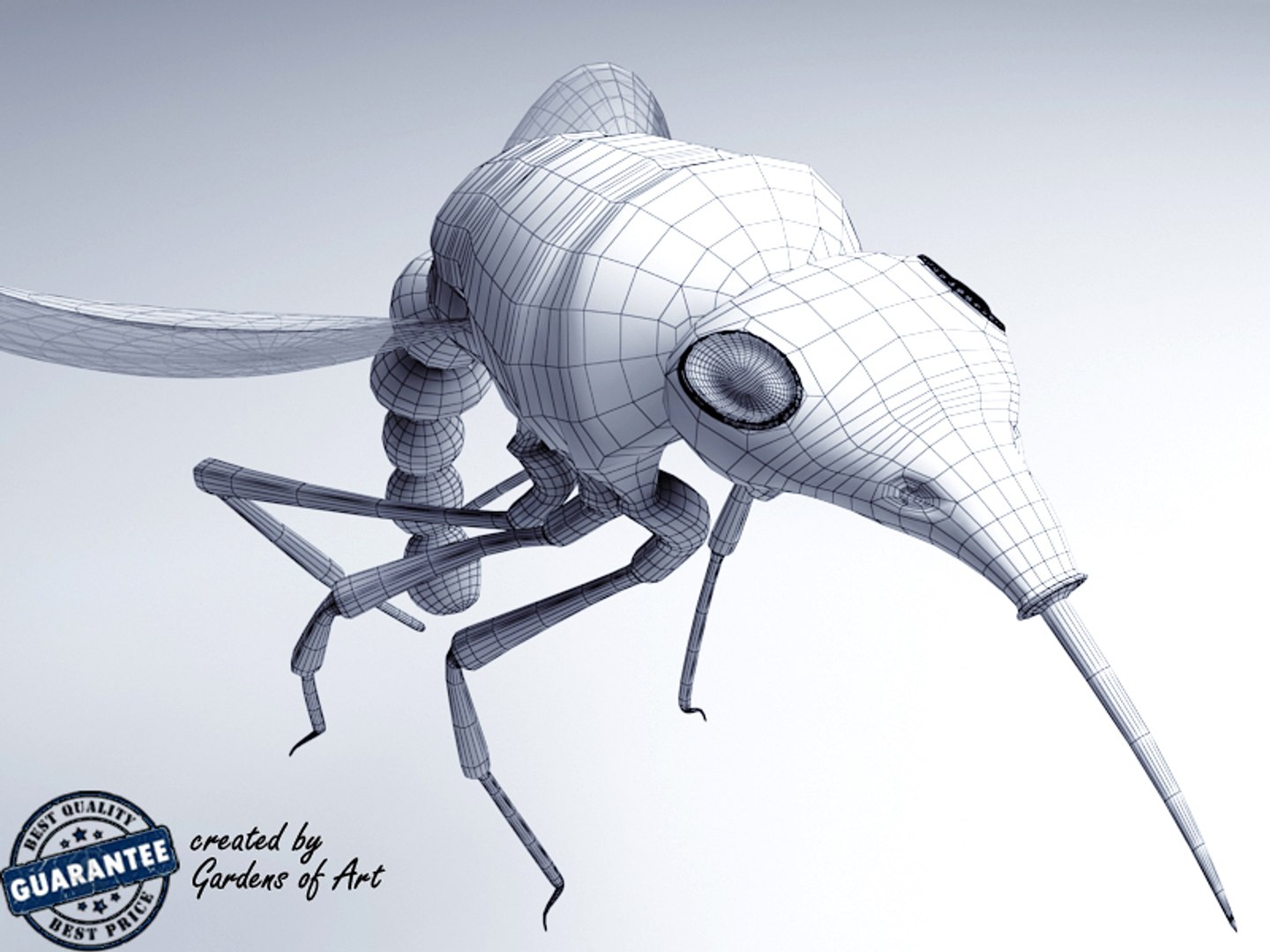 3d Model Of Mosquito
