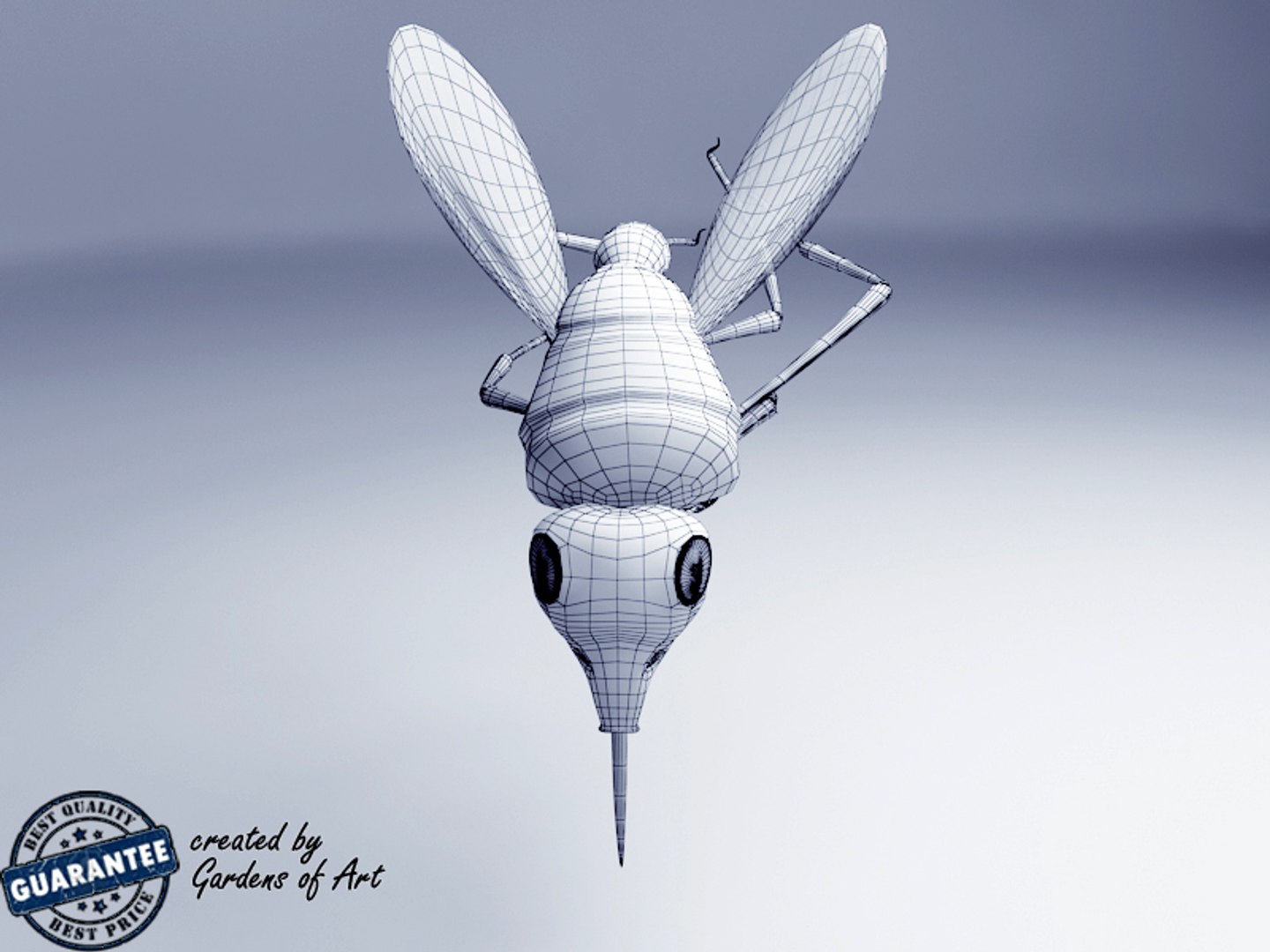 3d Model Of Mosquito
