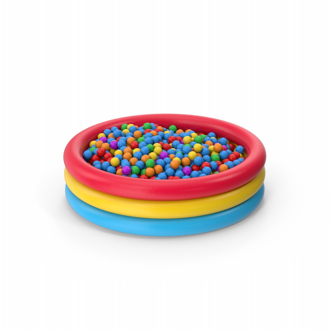 Rubber Pool With Balls Model - TurboSquid 2166828