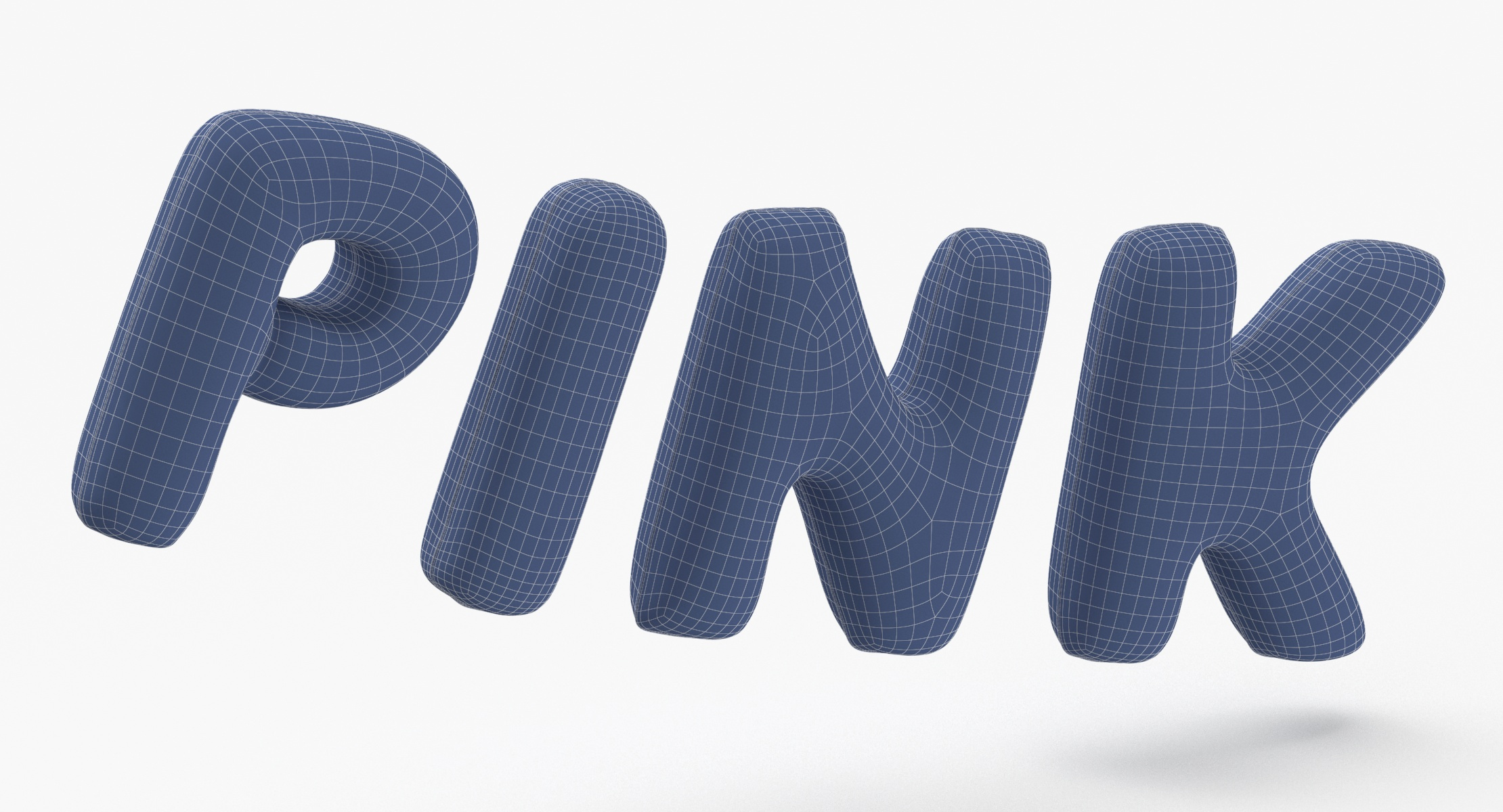 modèle 3D de Feuille Ballon Mots ROSE OU BLEU Or - TurboSquid 1747553