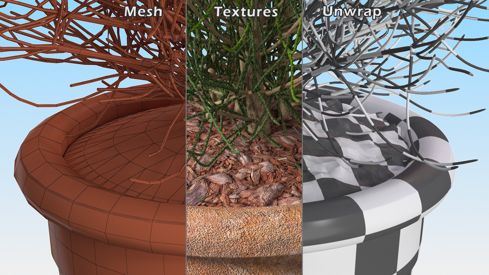 3D Green Spherical Shrub Pot Plant Model - TurboSquid 1789464